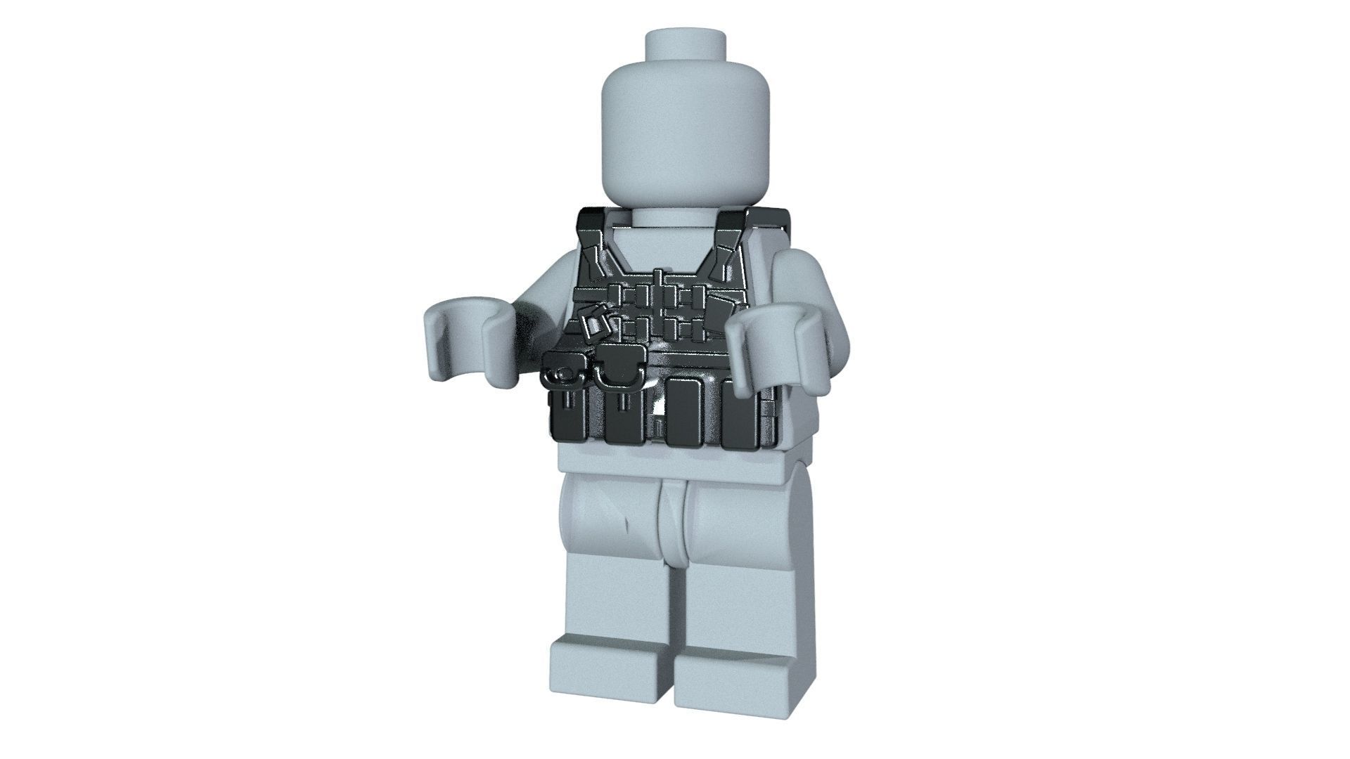 Lego body armor matches real object lego brick 3D model | CGTrader