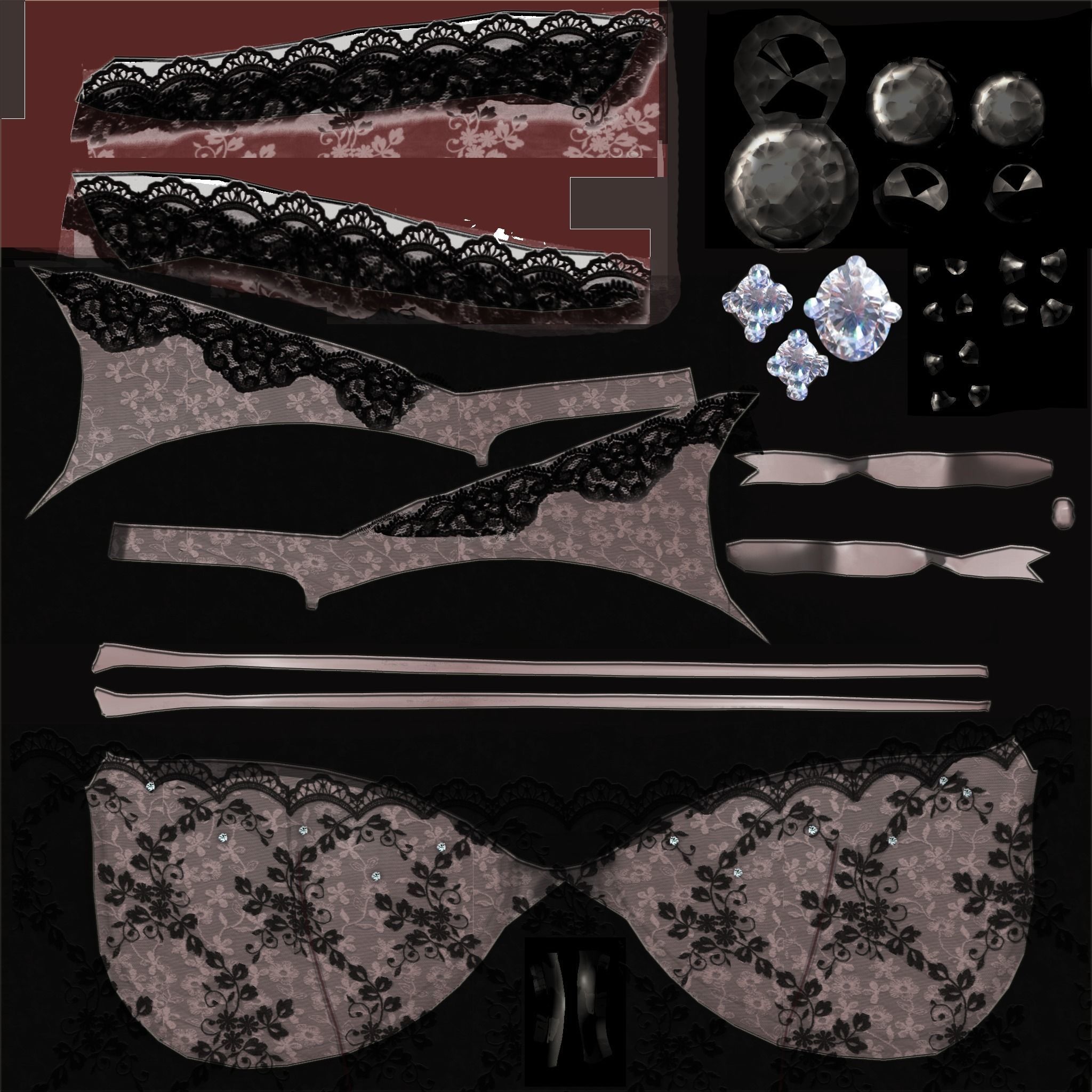 3D model Bombshell Bra VR / AR / low-poly | CGTrader