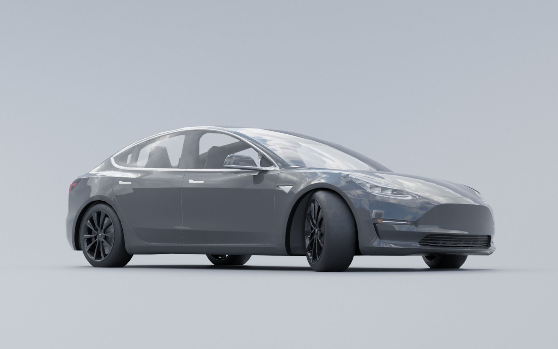 3D model Tesla Model 3 low ply VR / AR / low-poly | CGTrader