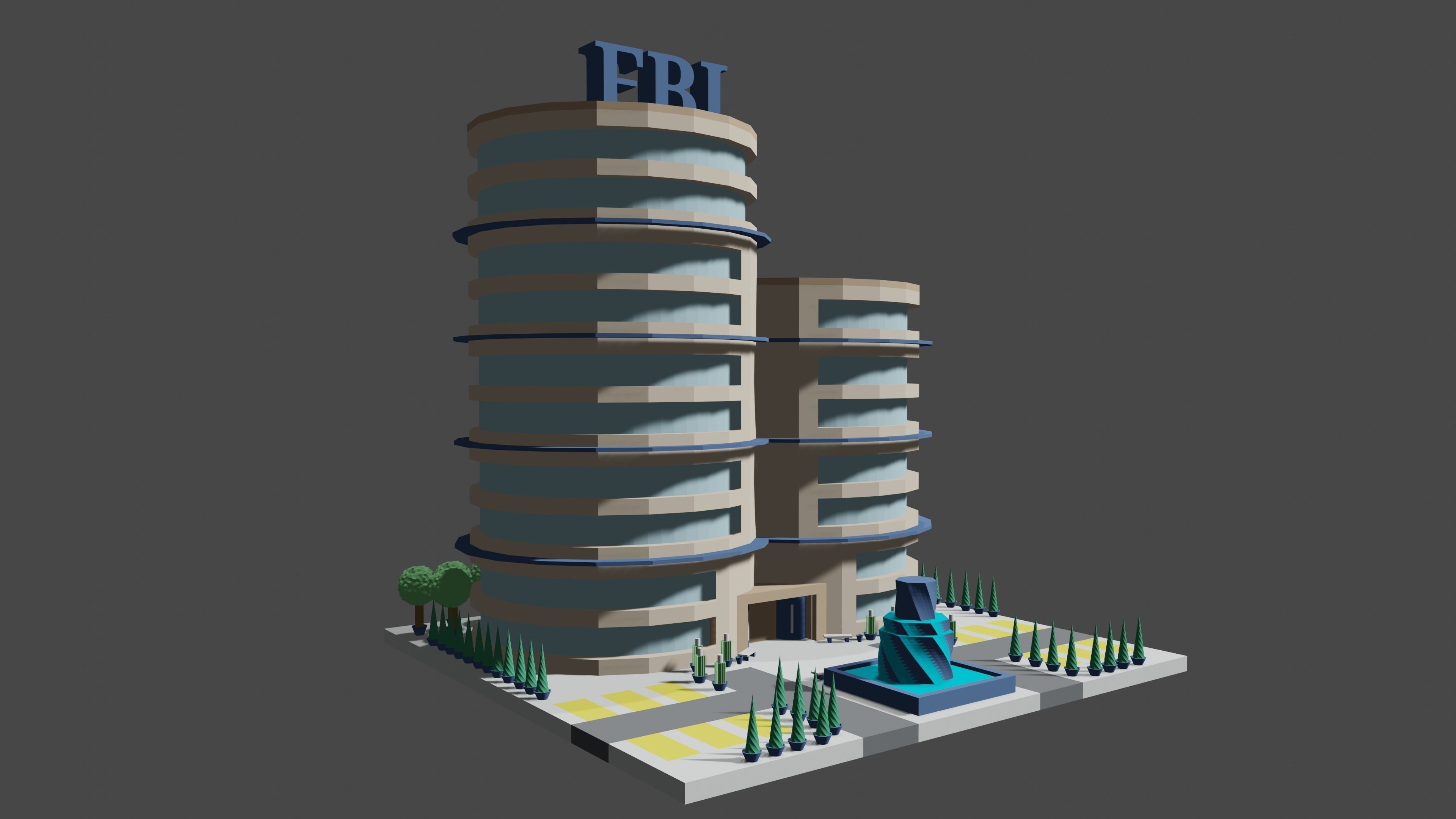 FBI office WOU Kit 3D model | CGTrader