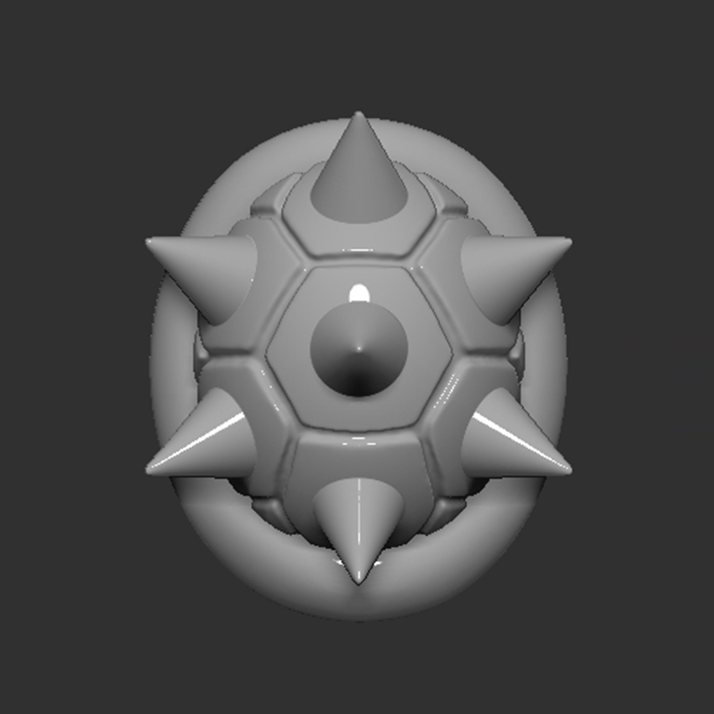 Mario Spiny Shell Koopa Troopa 3D model 3D printable | CGTrader