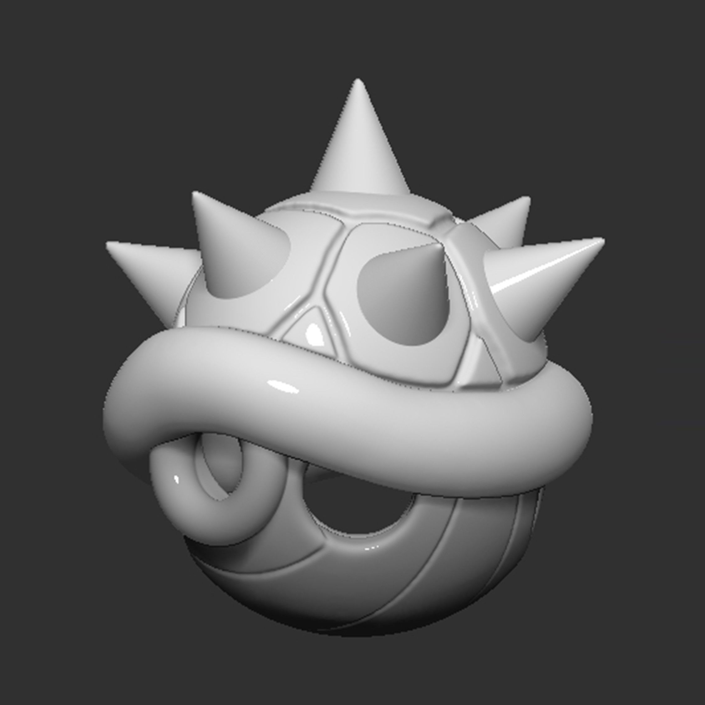 Mario Spiny Shell Koopa Troopa 3D model 3D printable | CGTrader