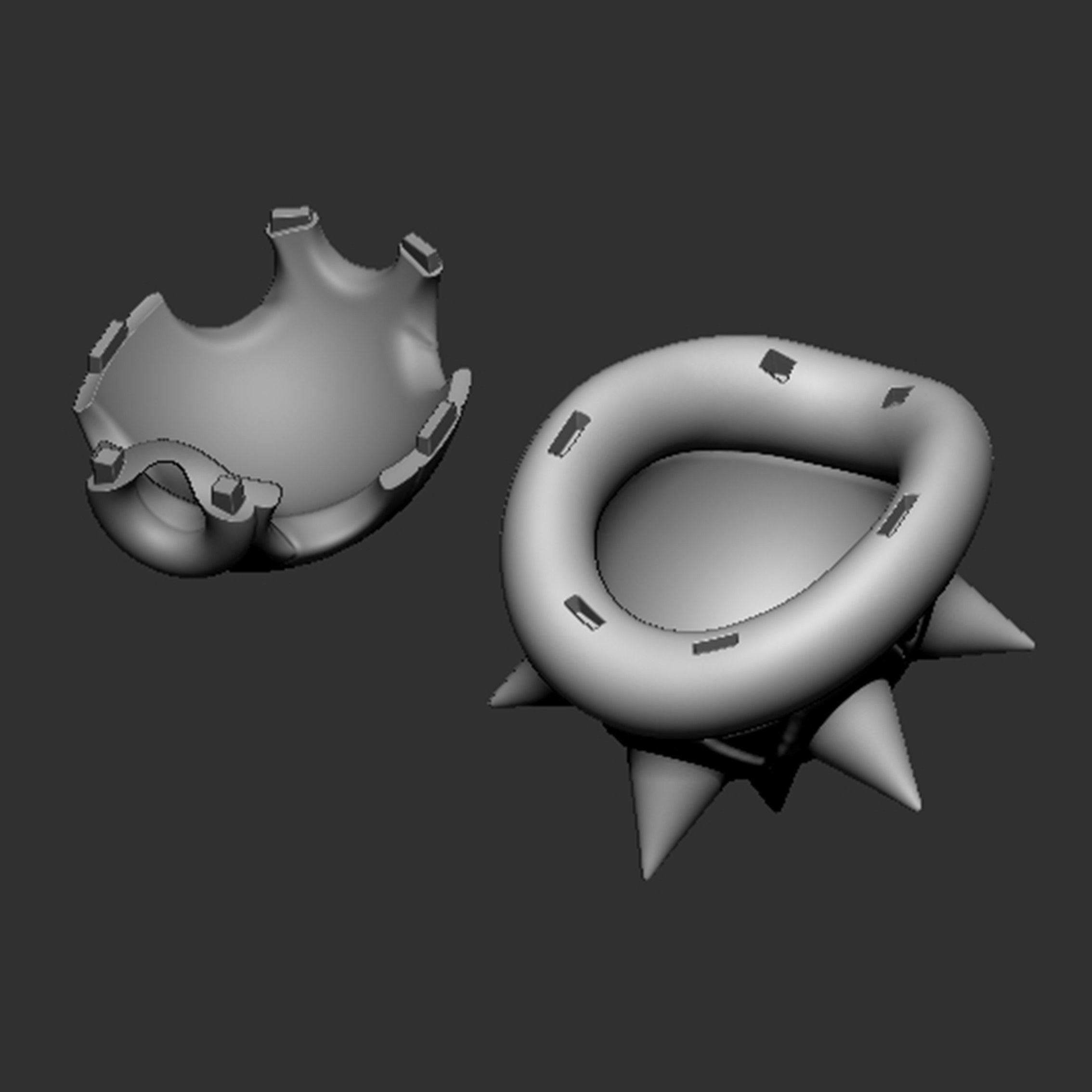 Mario Spiny Shell Koopa Troopa 3D model 3D printable | CGTrader