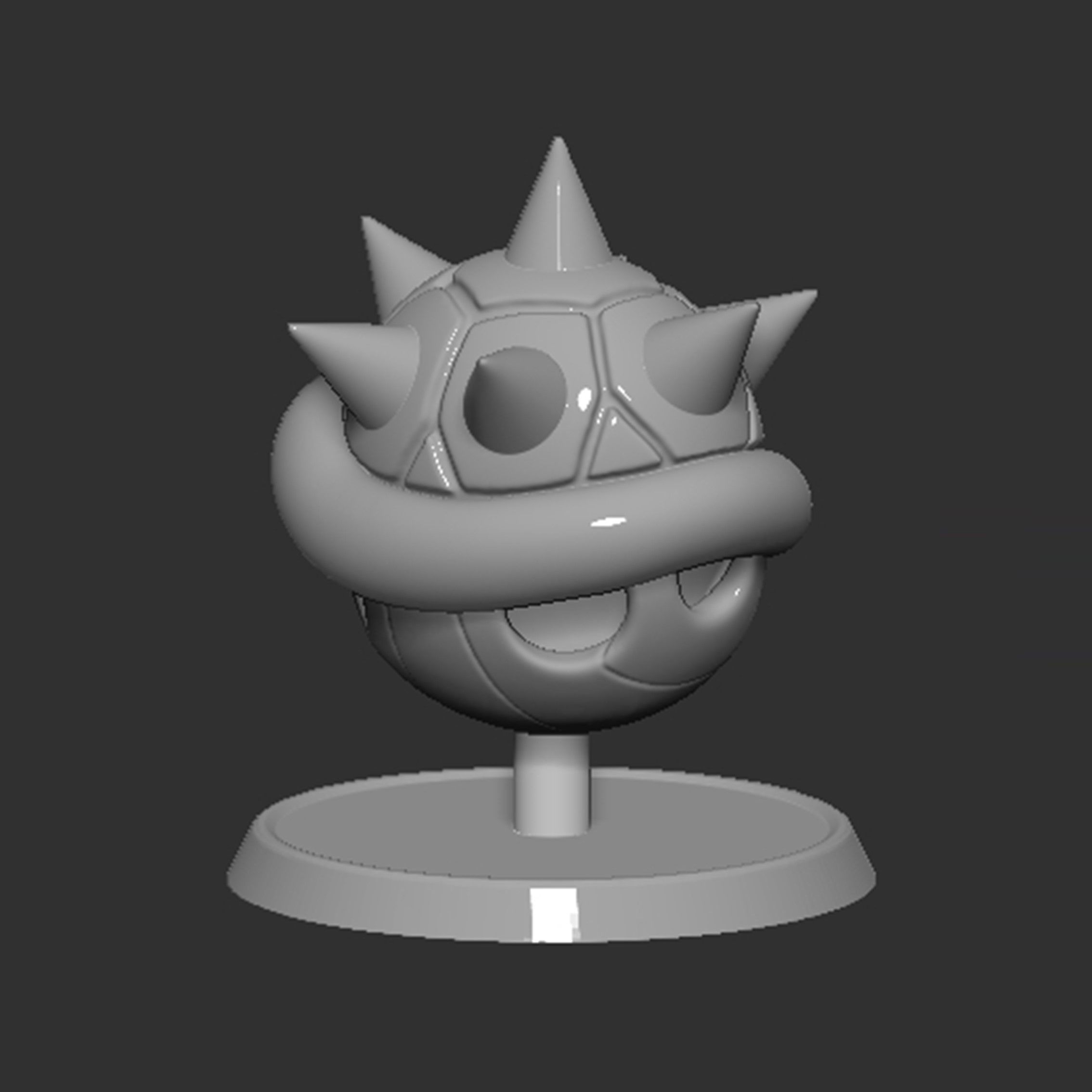 Mario Spiny Shell Koopa Troopa Based 3D model 3D printable | CGTrader