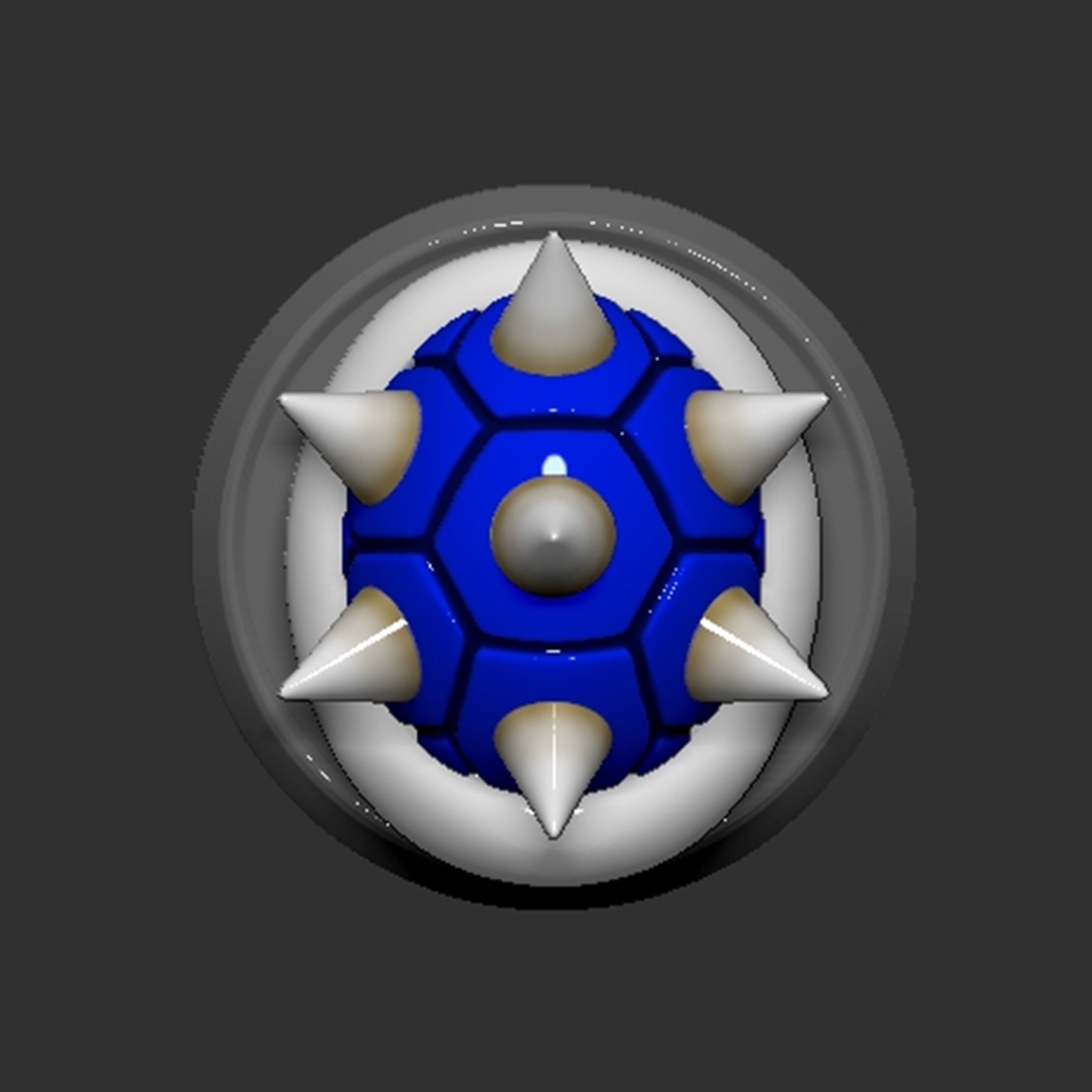 Mario Spiny Shell Koopa Troopa Based 3D model 3D printable | CGTrader