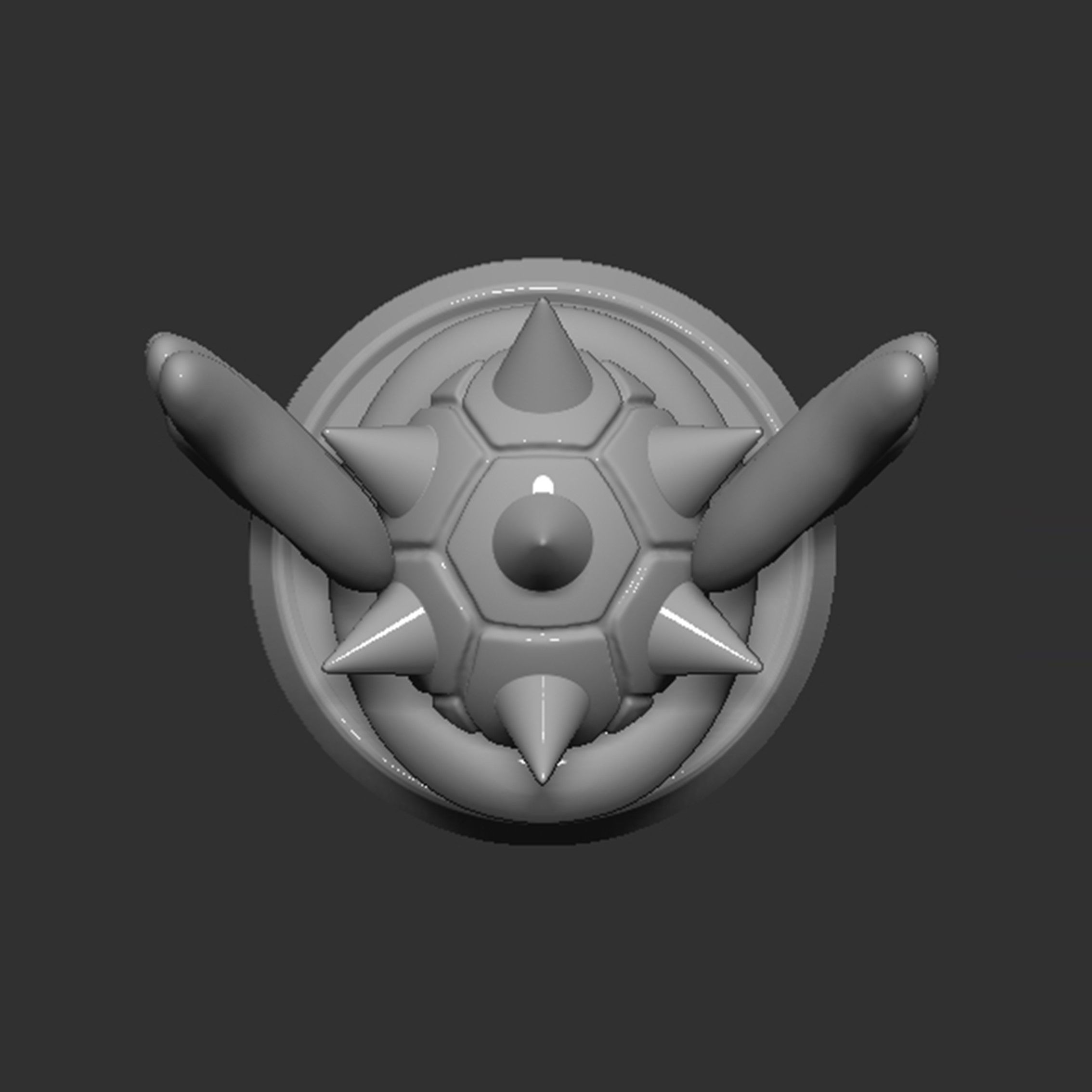 Mario Tortoise Shell with Spiny and Wings Based 3D model 3D printable ...