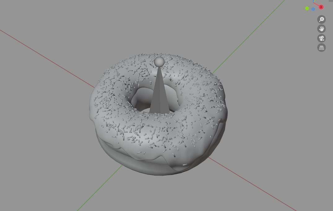 Vanilla Donut - Texture and Animation 3D model animated rigged | CGTrader