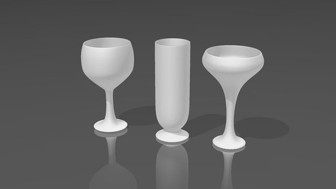 Glasses printable 3 in 1 pack 3D model 3D printable | CGTrader