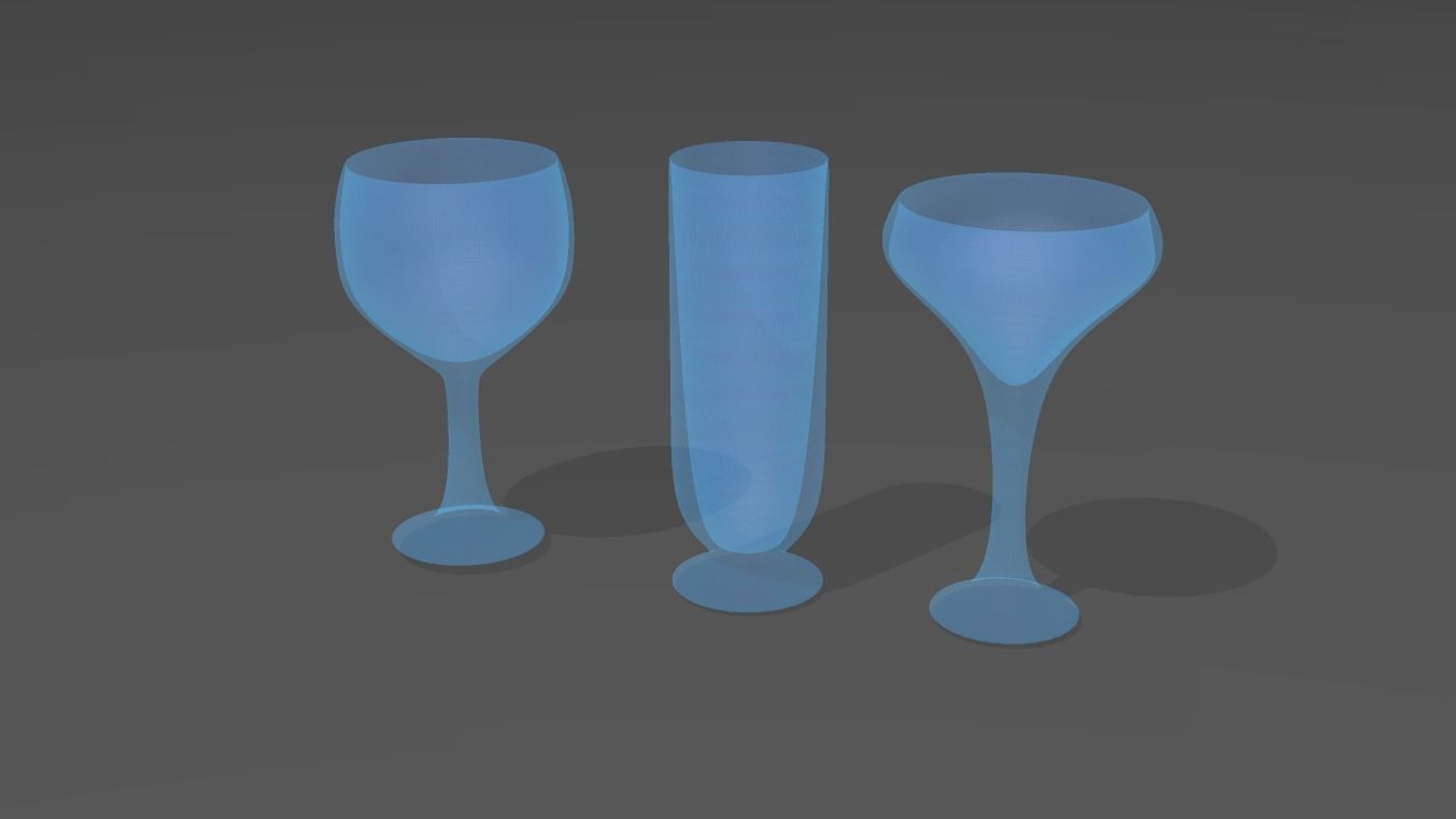 Glasses printable 3 in 1 pack 3D model 3D printable | CGTrader