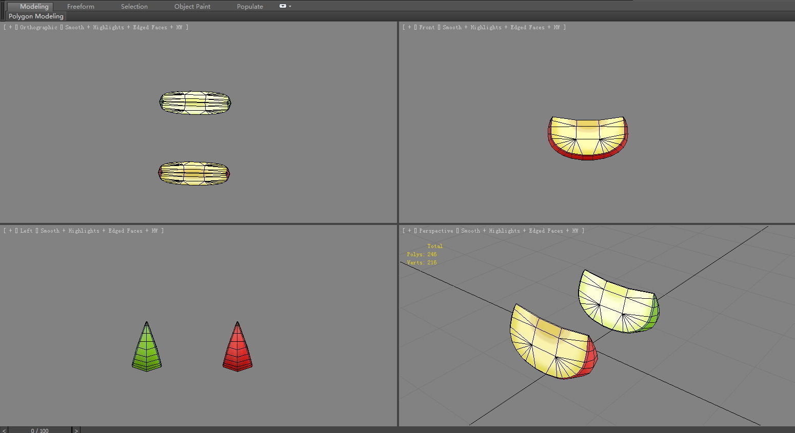 3D model Cartoon apple slice VR / AR / low-poly | CGTrader