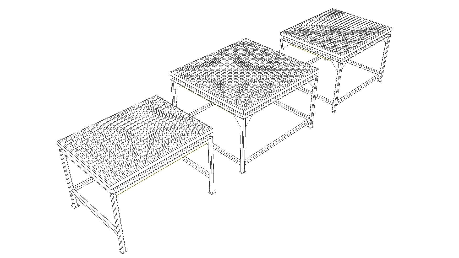 3D model GRILL EXTRACTING TABLES VR / AR / low-poly | CGTrader