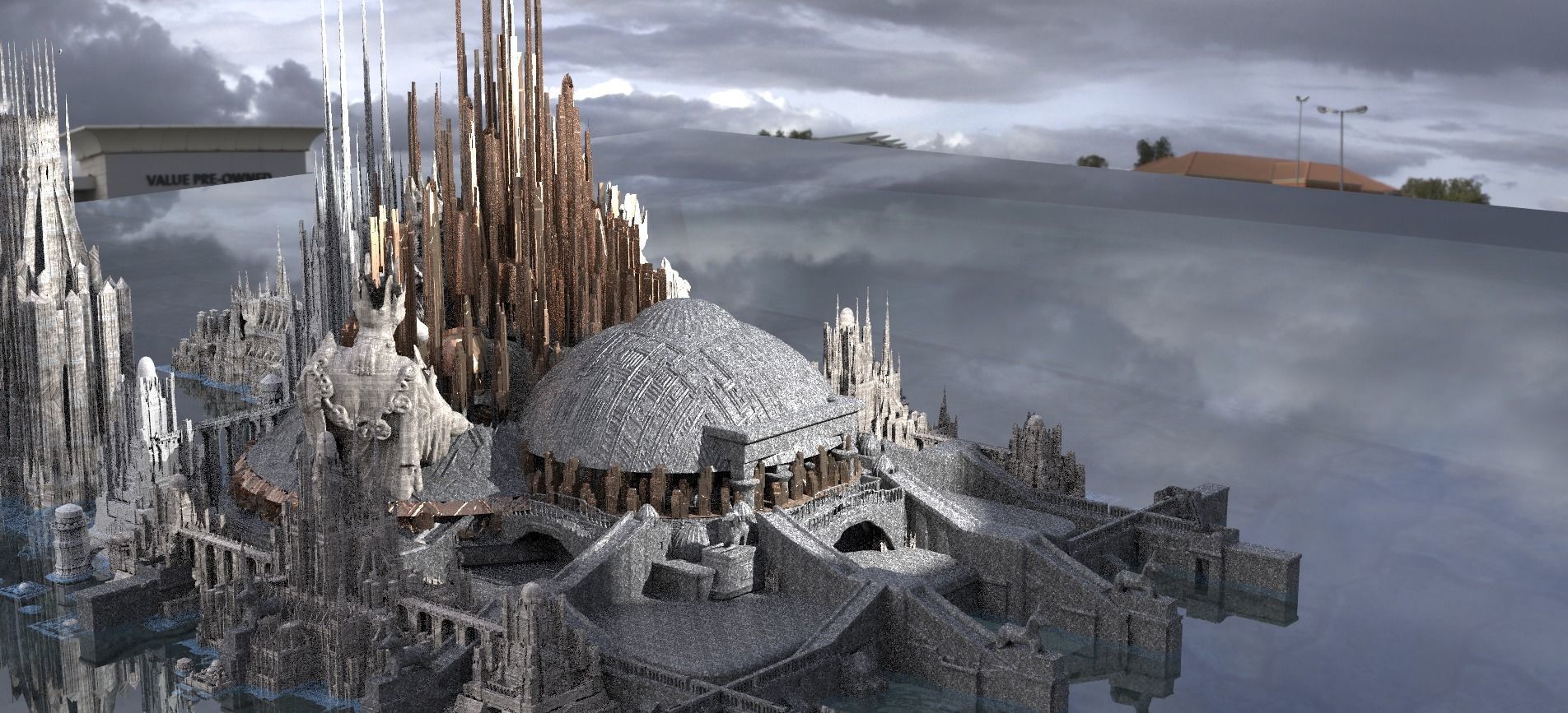 Alien Covenant Cityscape kit bash 3D model | CGTrader