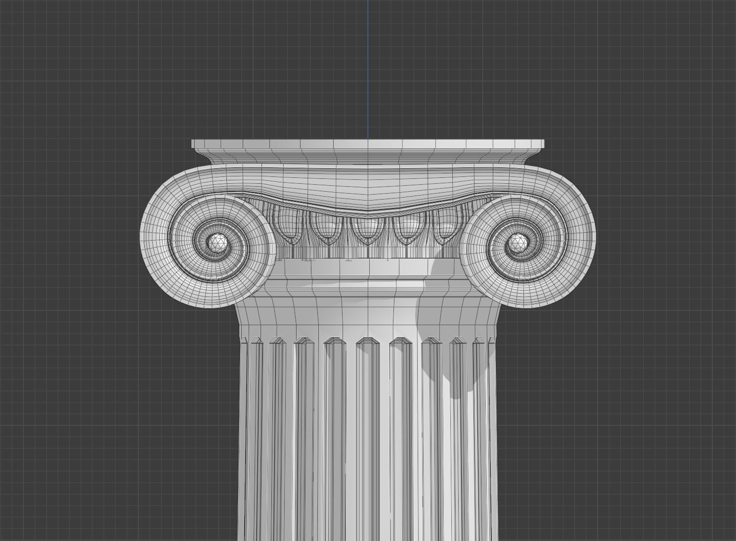 Ionic Column 3D model | CGTrader