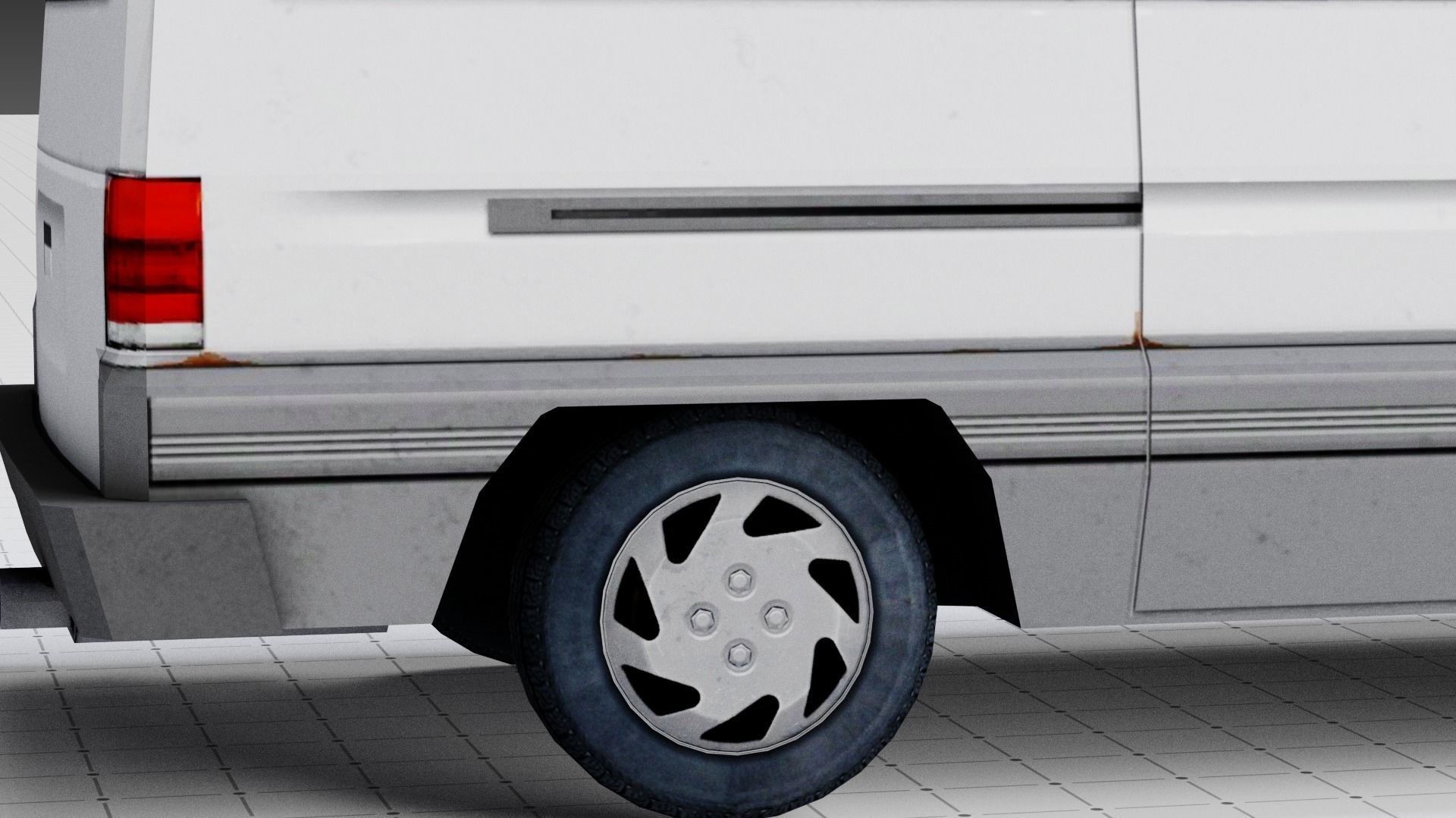 3D model Low Poly Van Vehicle VR / AR / low-poly | CGTrader