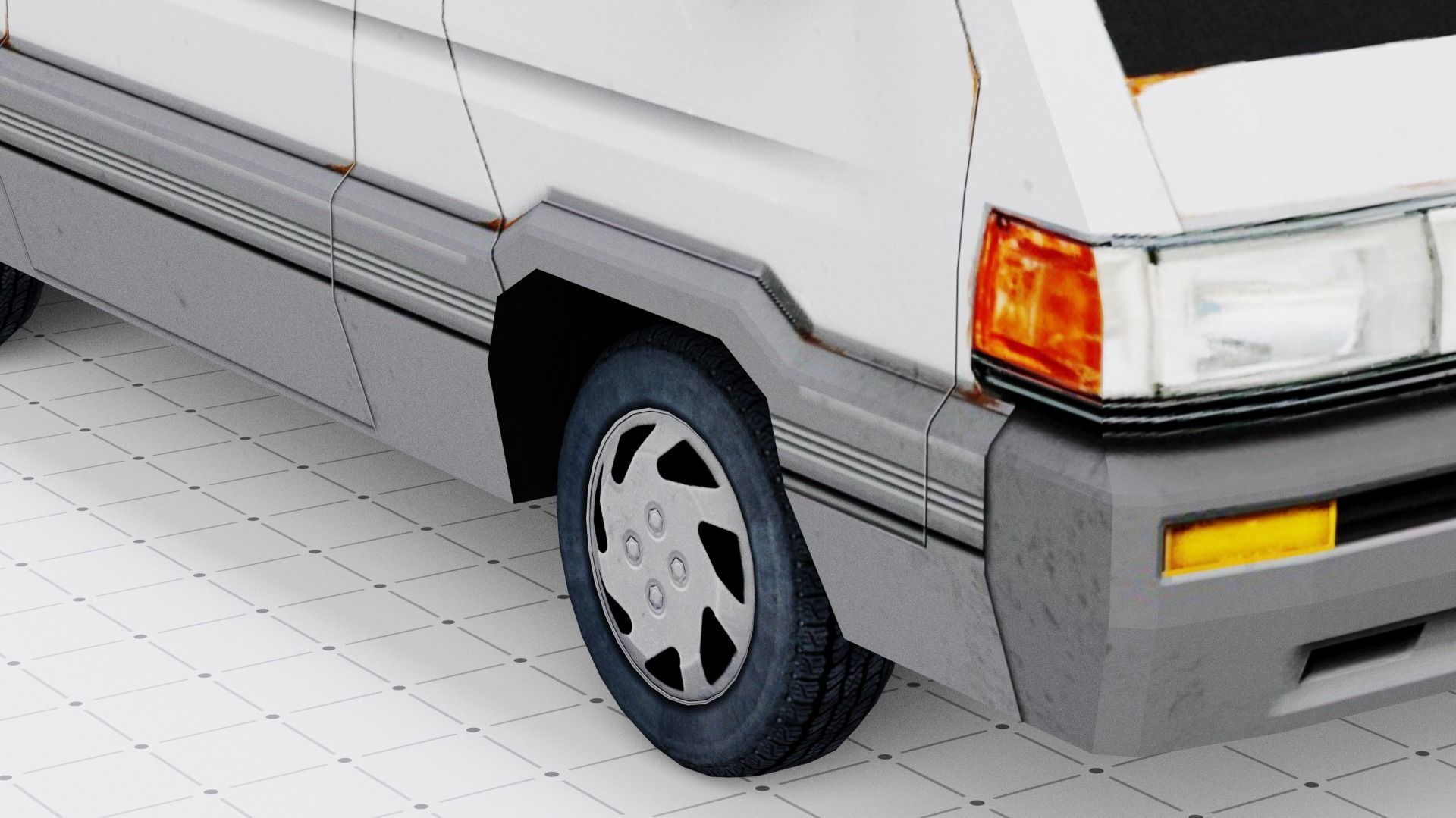 3D model Low Poly Van Vehicle VR / AR / low-poly | CGTrader