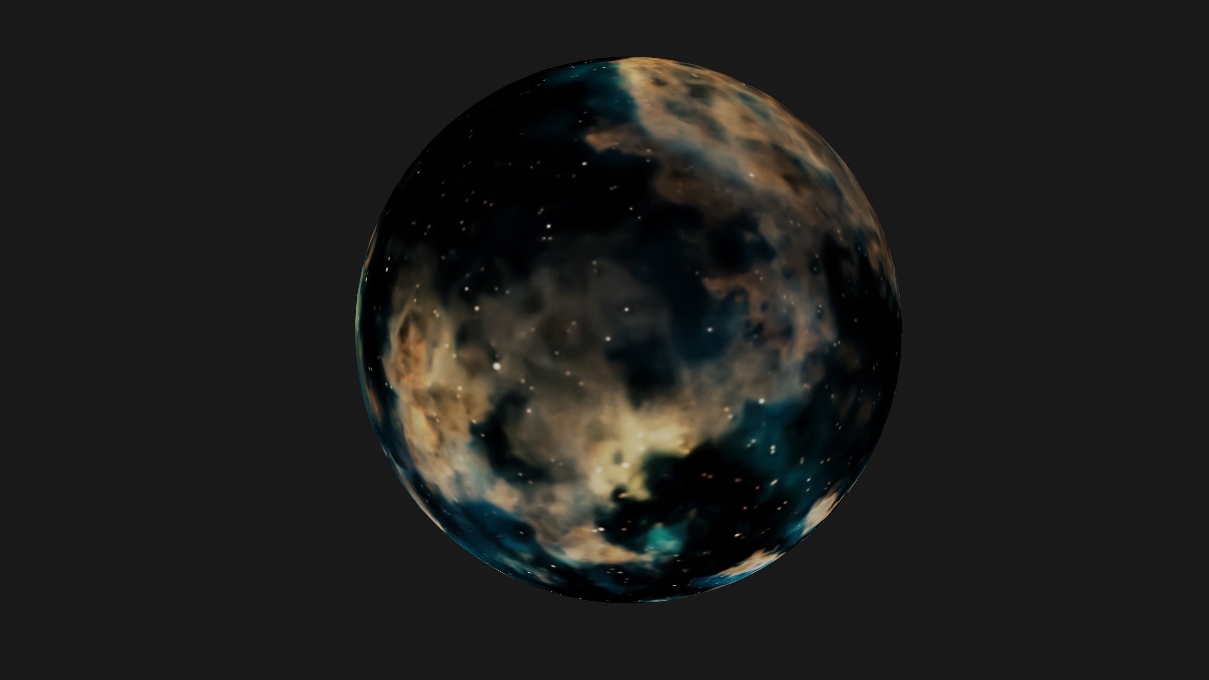 3D model HDRI Panoramic Sky - VR 360 starfield extreme outer space ...