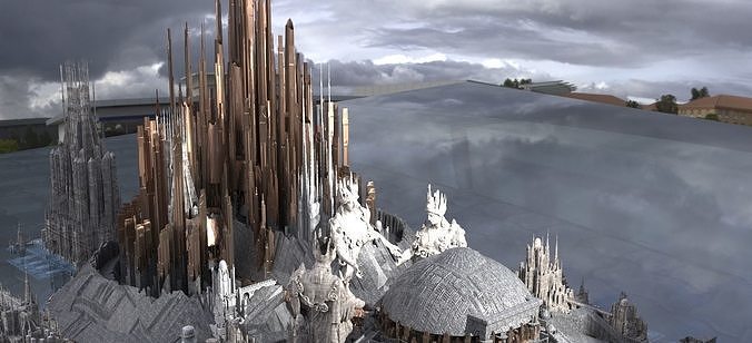 Alien covenant city of the future 3D model | CGTrader
