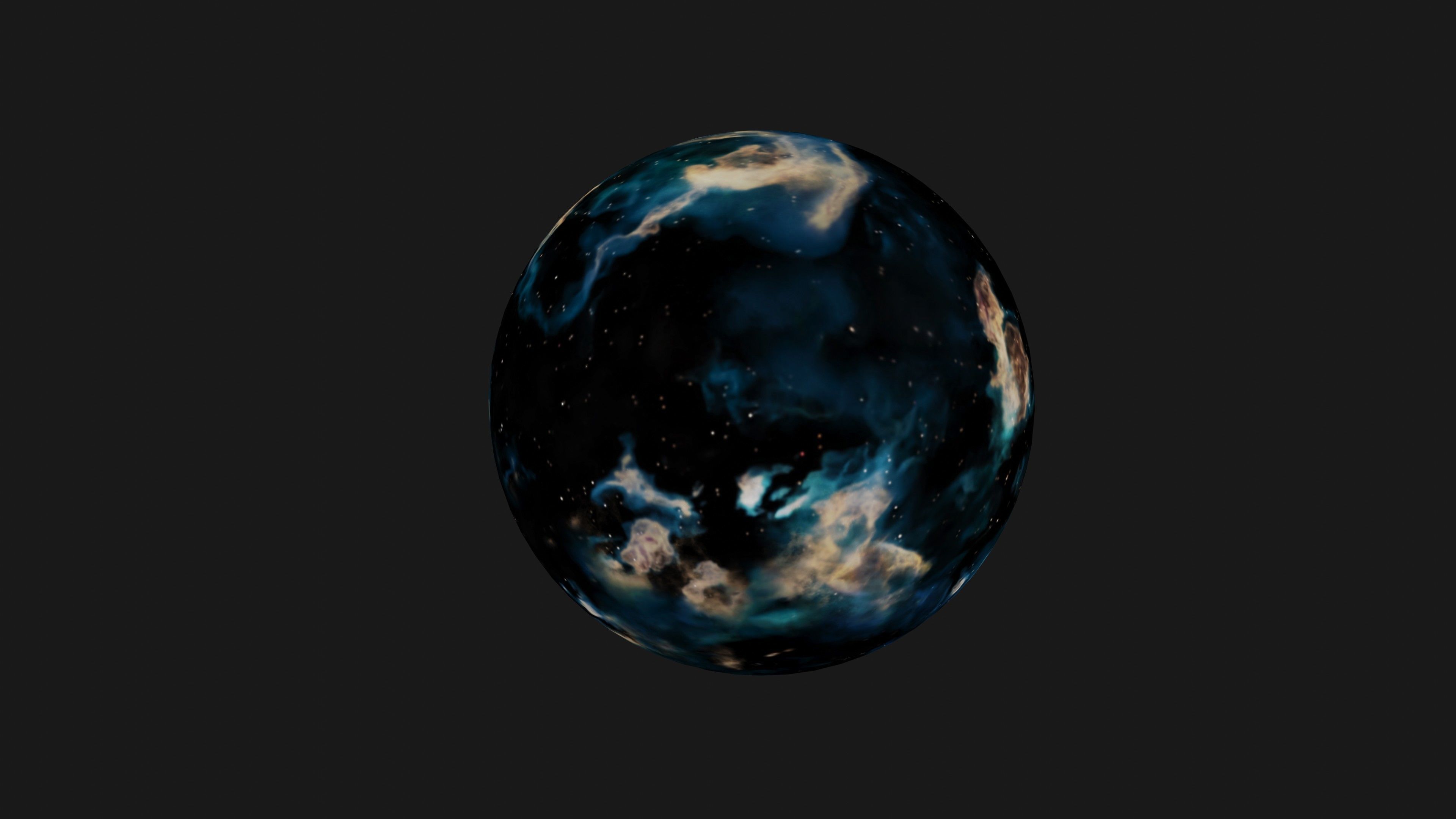 3D model HDRI Panoramic Sky - VR 360 starfield extreme space ...