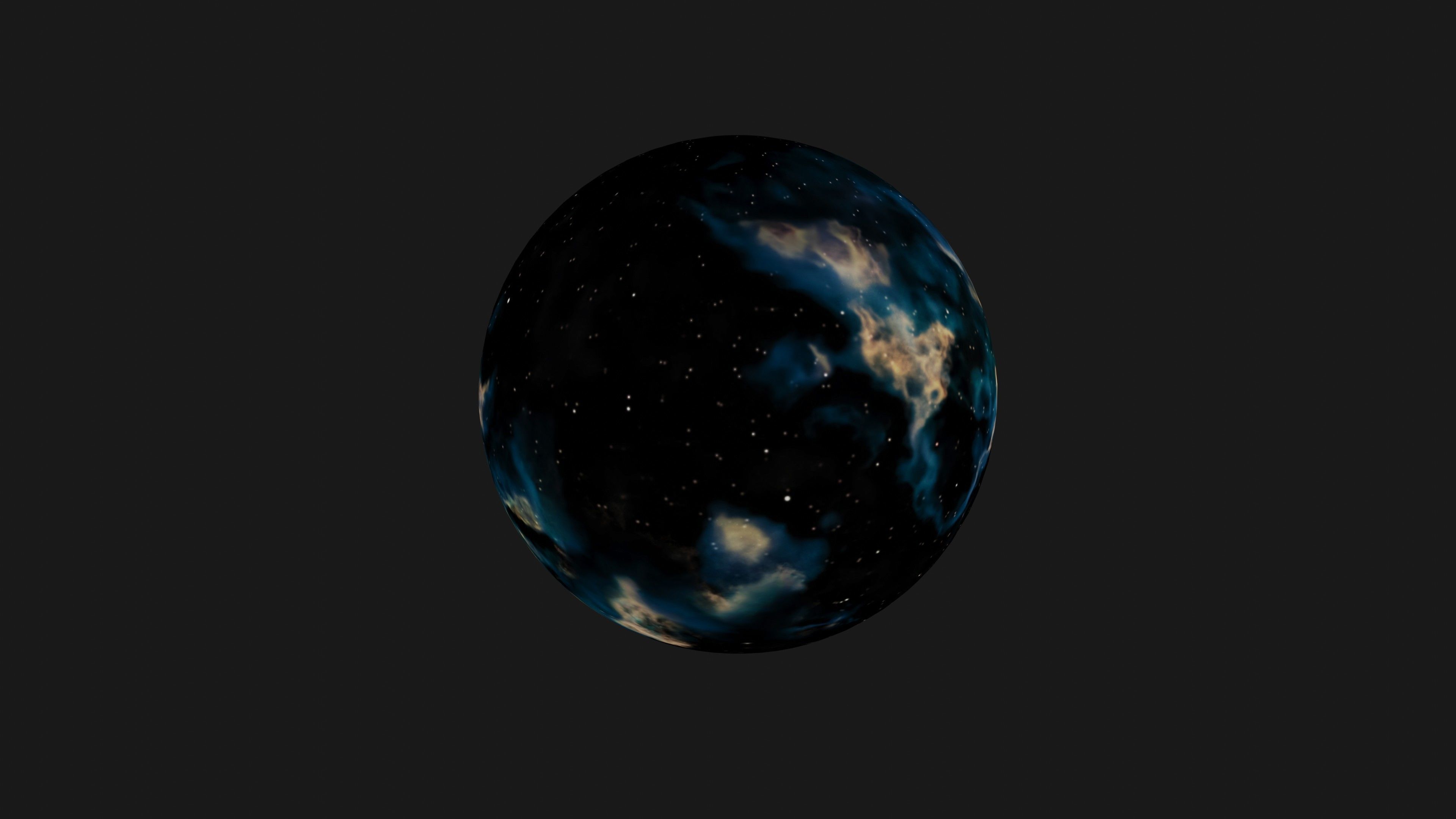 3D model HDRI Panoramic Sky - VR 360 starfield extreme space ...