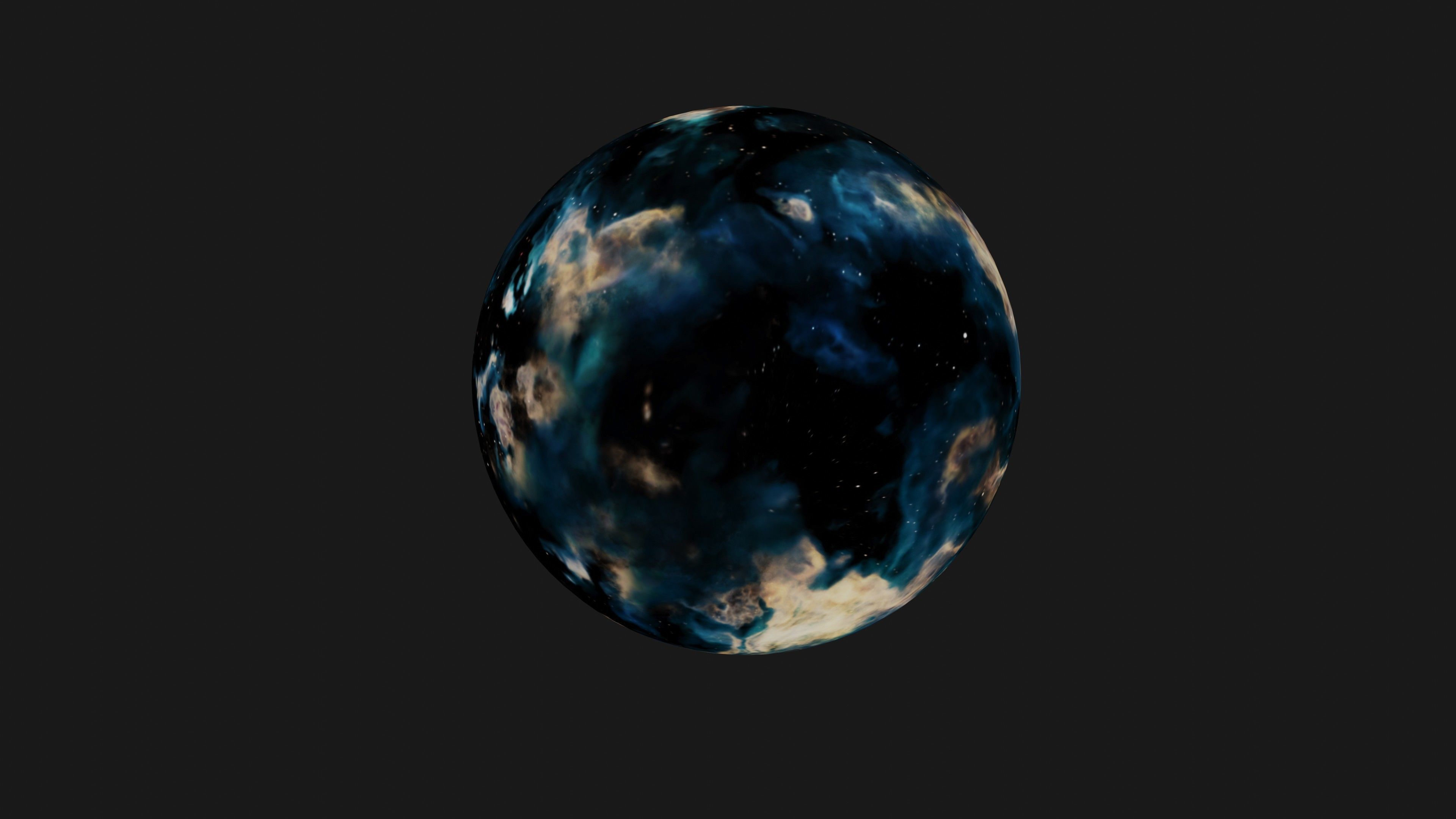 3D model HDRI Panoramic Sky - VR 360 starfield extreme space ...