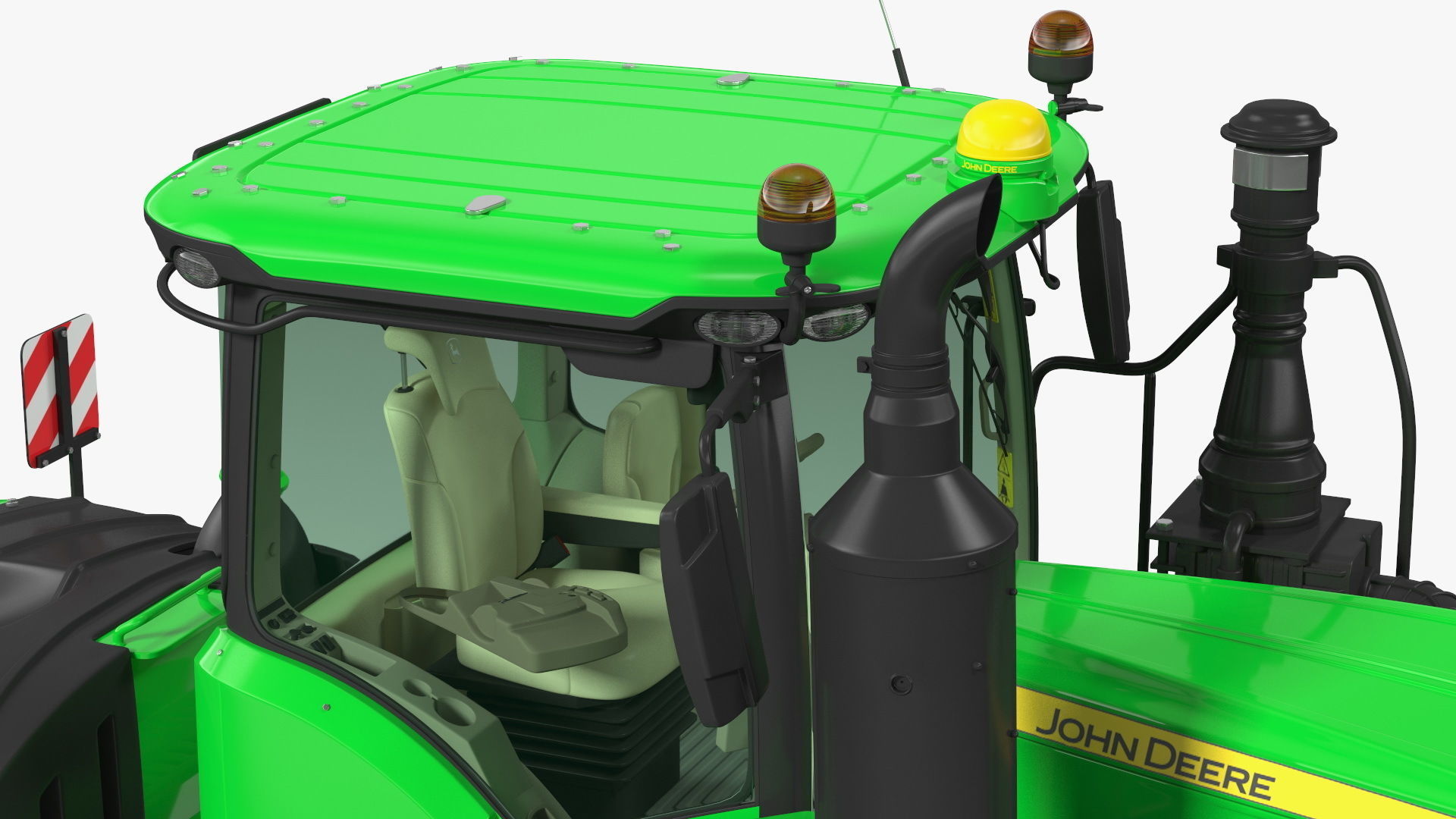 John Deere Four Track 9RX Series Tractor Clean 3D model | CGTrader