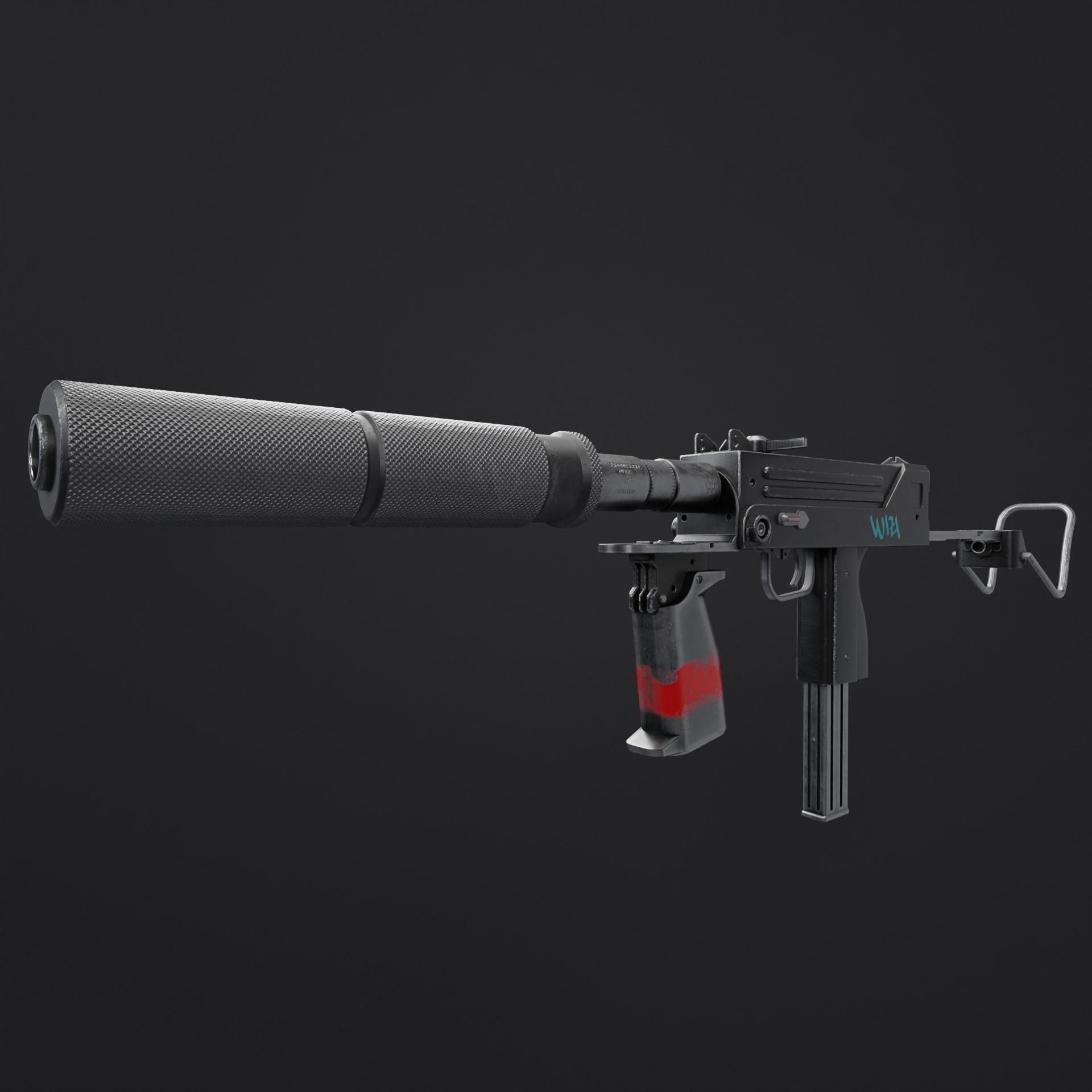 MAC-10 Submachine Gun 3D model | CGTrader