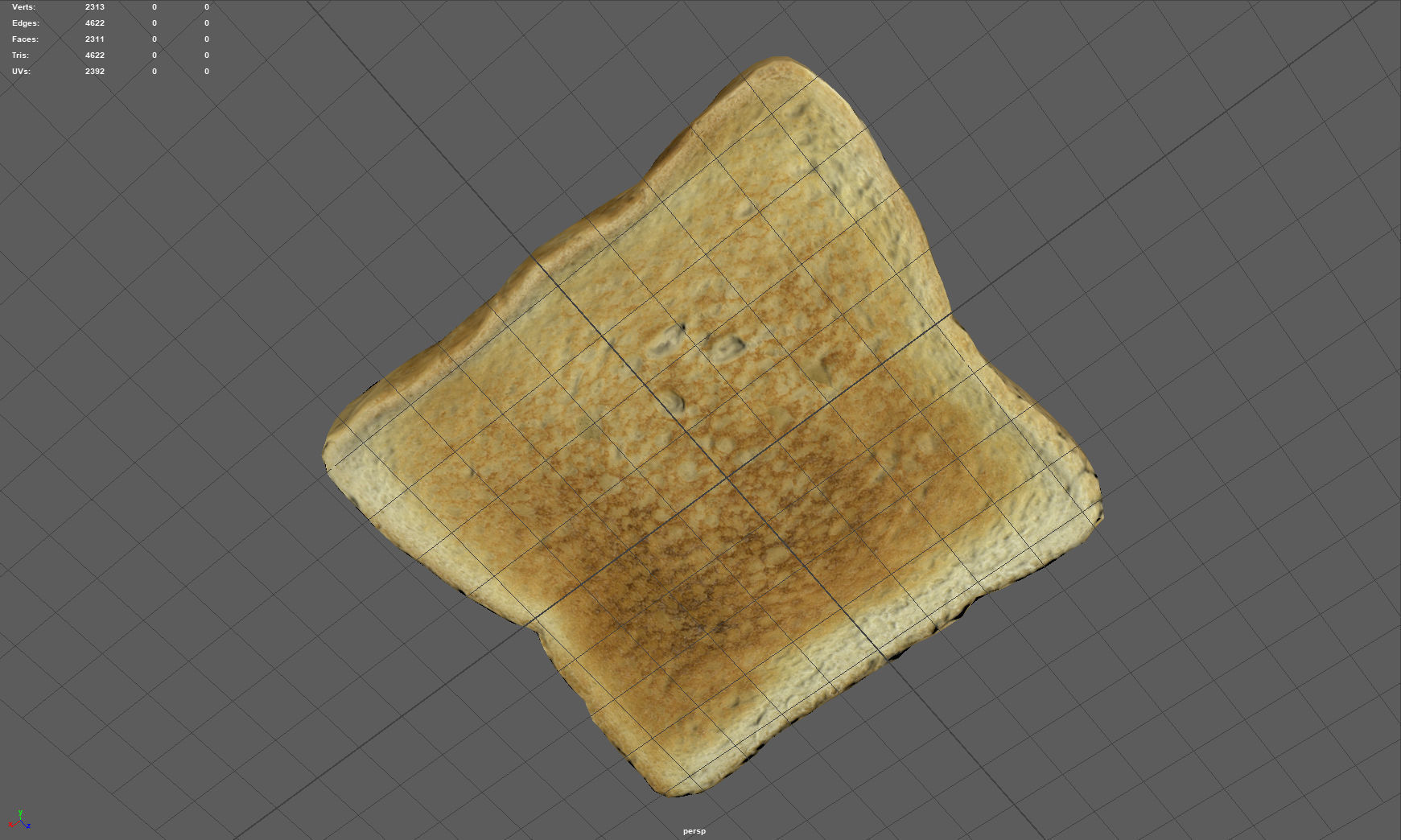 3D model Toast VR / AR / low-poly | CGTrader