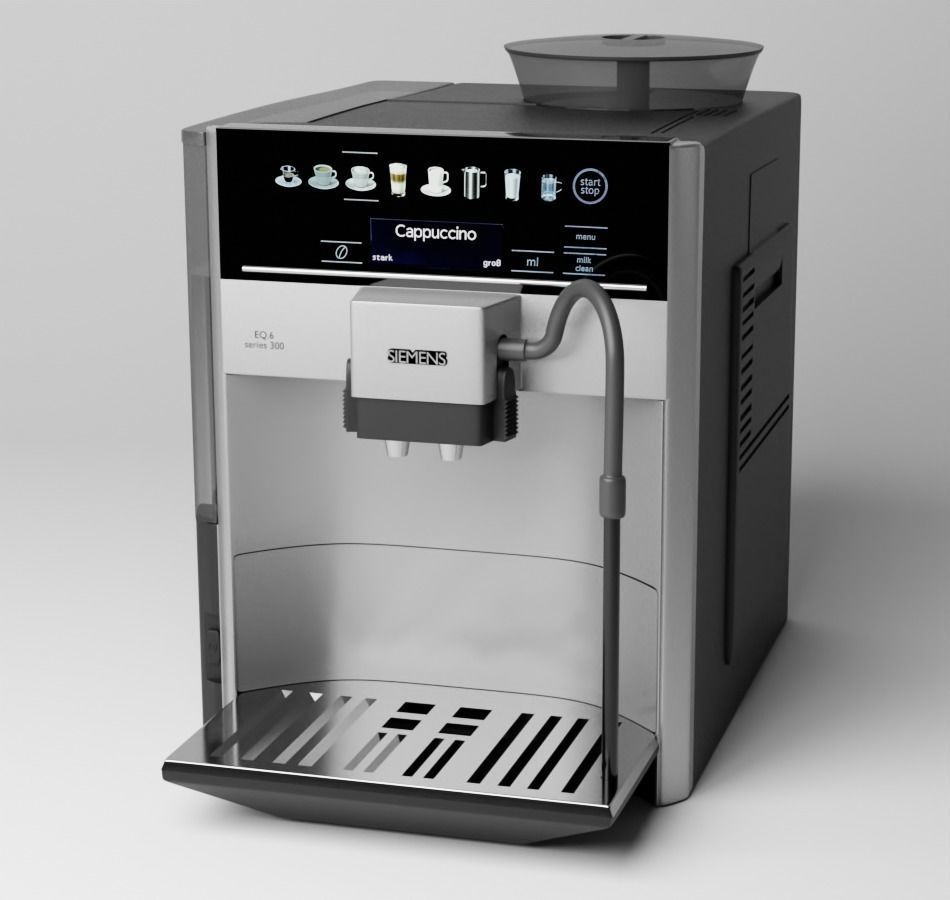 Siemens EQ 6 Coffee Machine free 3D model | CGTrader