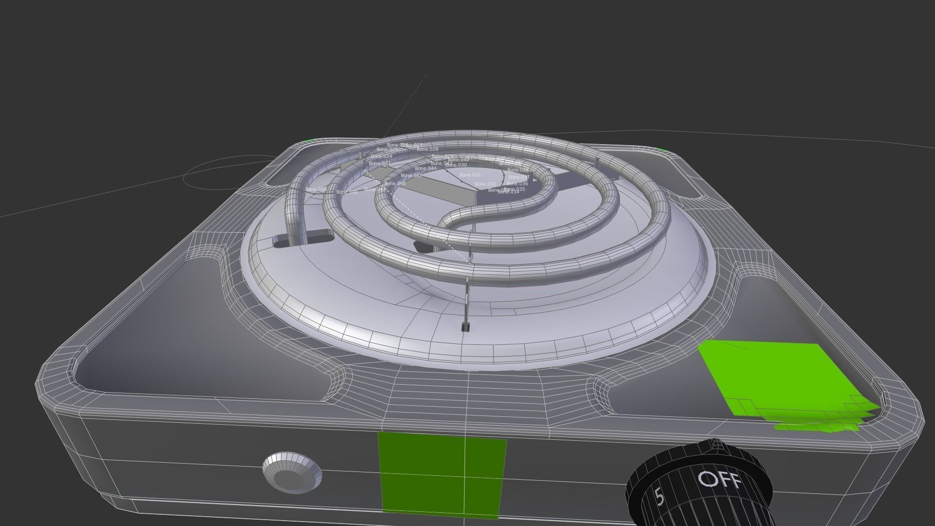 one-sided electric cooker free VR / AR / low-poly 3D model rigged ...