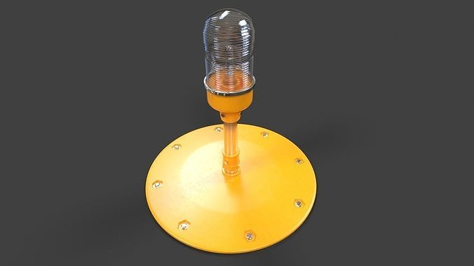 Runway Edge Light - High Poly 3D model | CGTrader