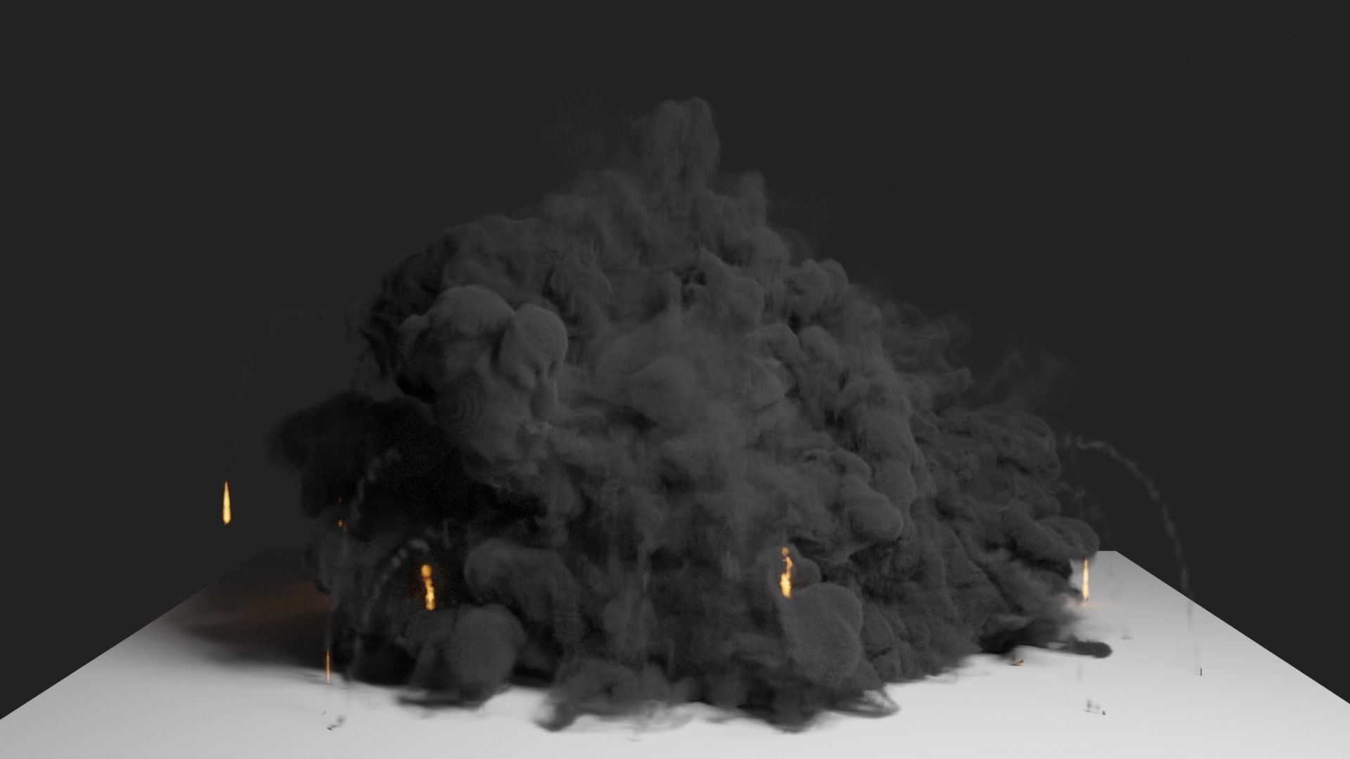3D model Grenade Dust Explosion Simulation VR / AR / low-poly | CGTrader