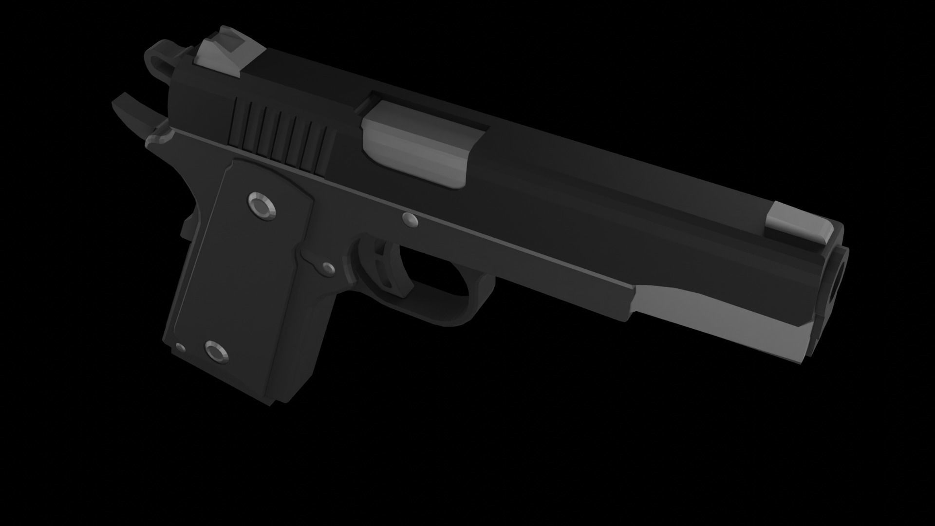 Simple Colt M1911 free VR / AR / low-poly 3D model | CGTrader