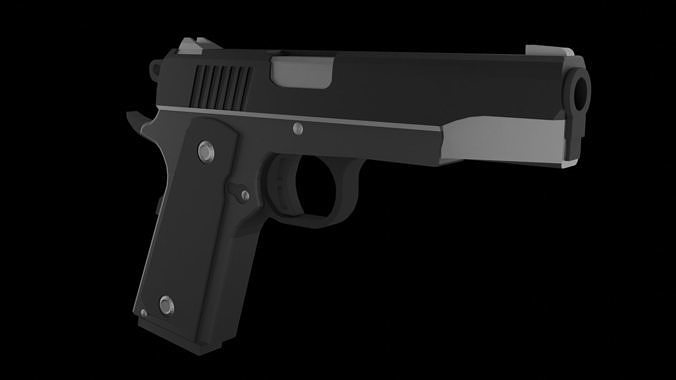 Simple Colt M1911 free VR / AR / low-poly 3D model | CGTrader