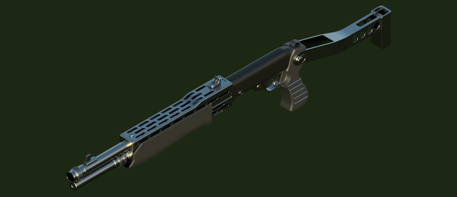 Franchi SPAS-12 shotgun 3D model 3D model | CGTrader