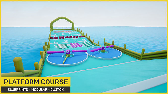 3D model Platform Obstacle Course - Modular and Customizable VR / AR ...