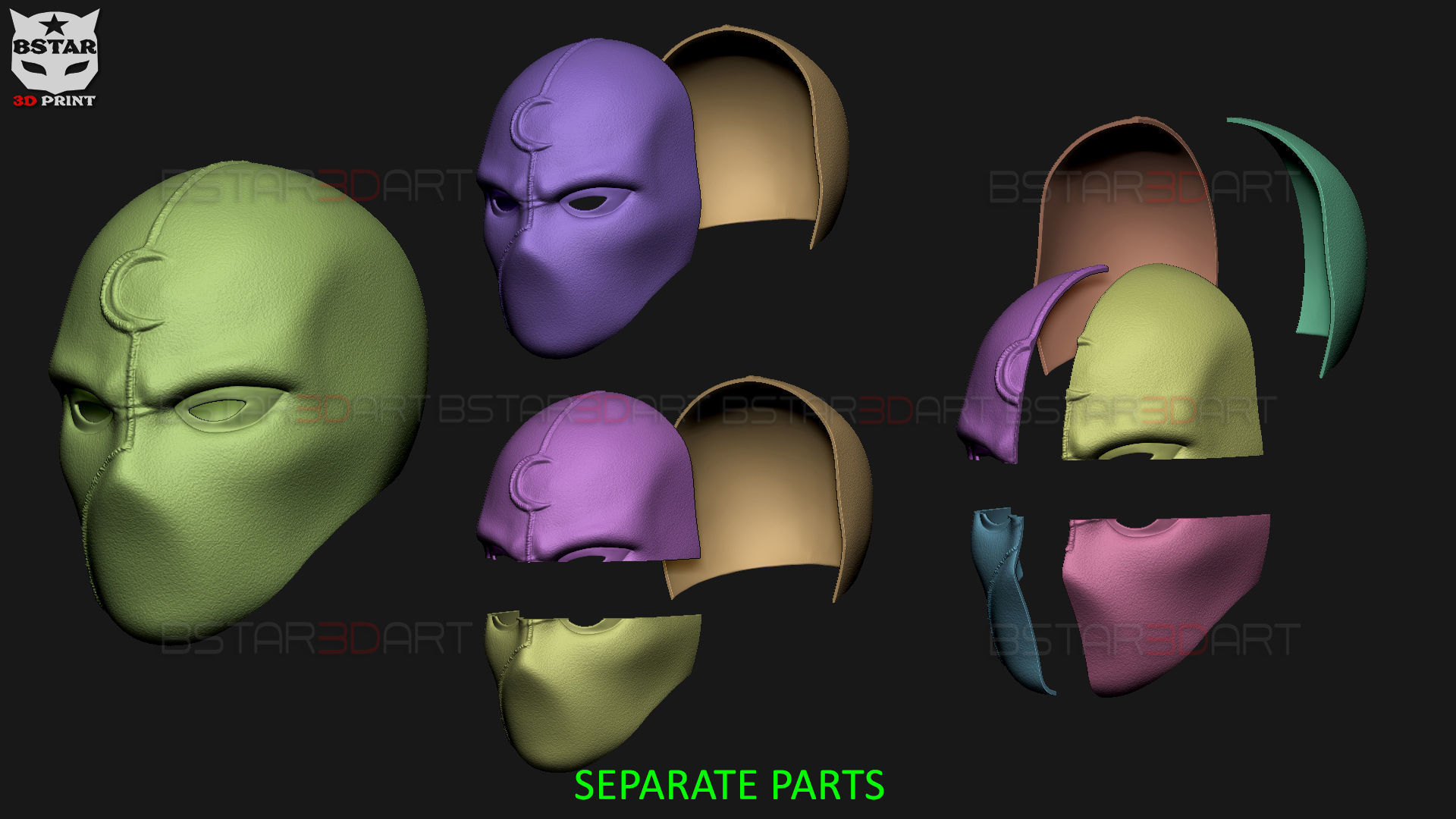 Moon Knight Mask - Mr Knight - Marvel Comic helmet 3D model 3D ...