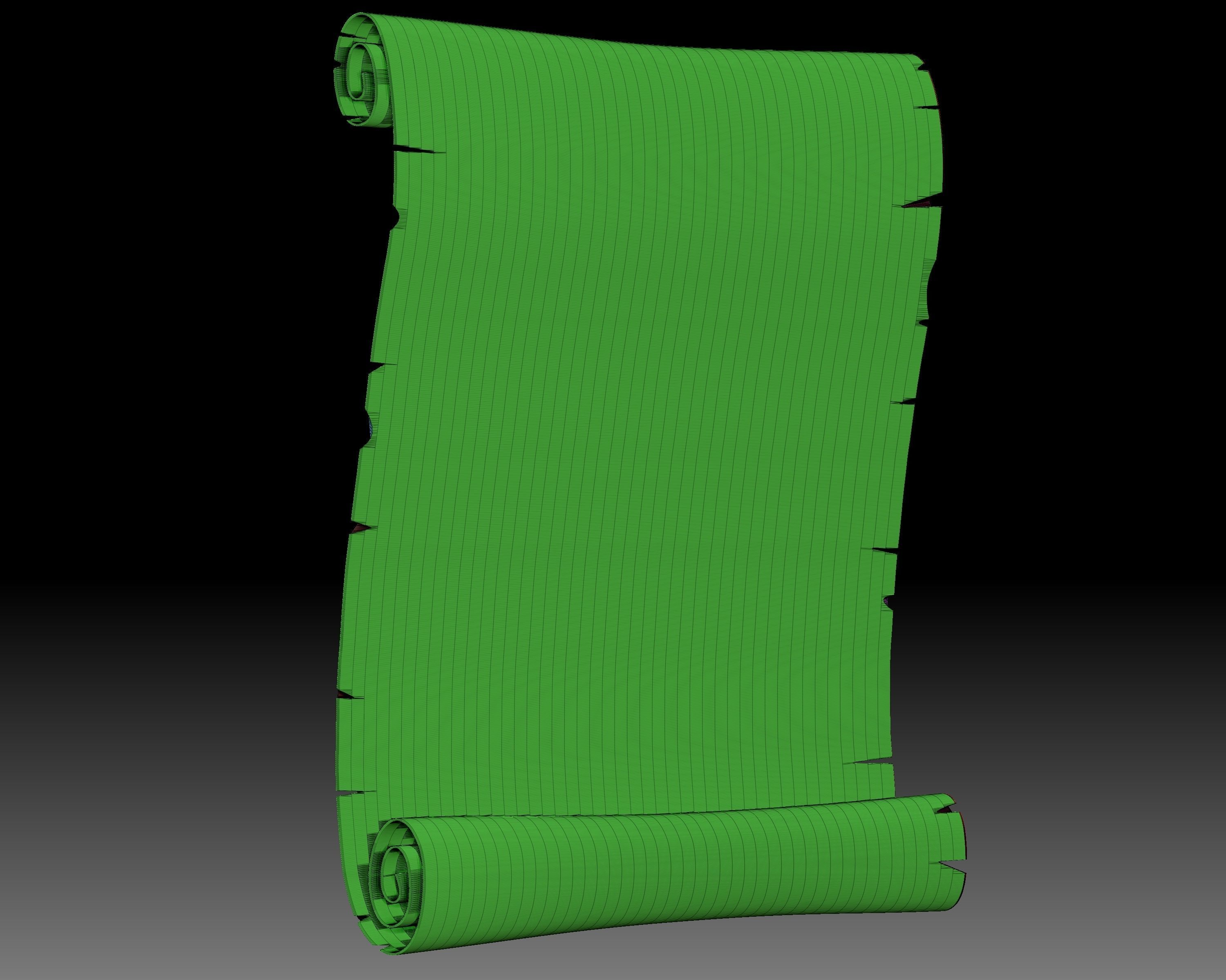 Scrolls 3D relief for CNC router or 3D printer 3D model 3D printable ...