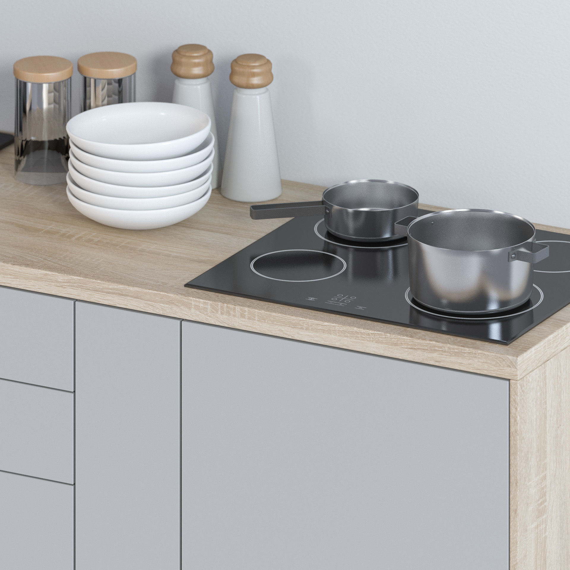 L3DV01G11 - kitchen hobs set 3D model | CGTrader