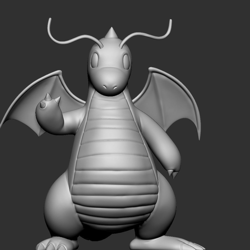 DRAGONITE POKEMON 3D model 3D printable | CGTrader