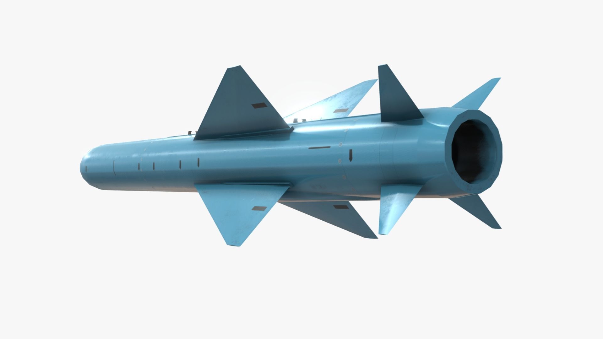 3D model ASM-2 Japanese Anti-Ship Cruise Missile VR / AR / low-poly ...