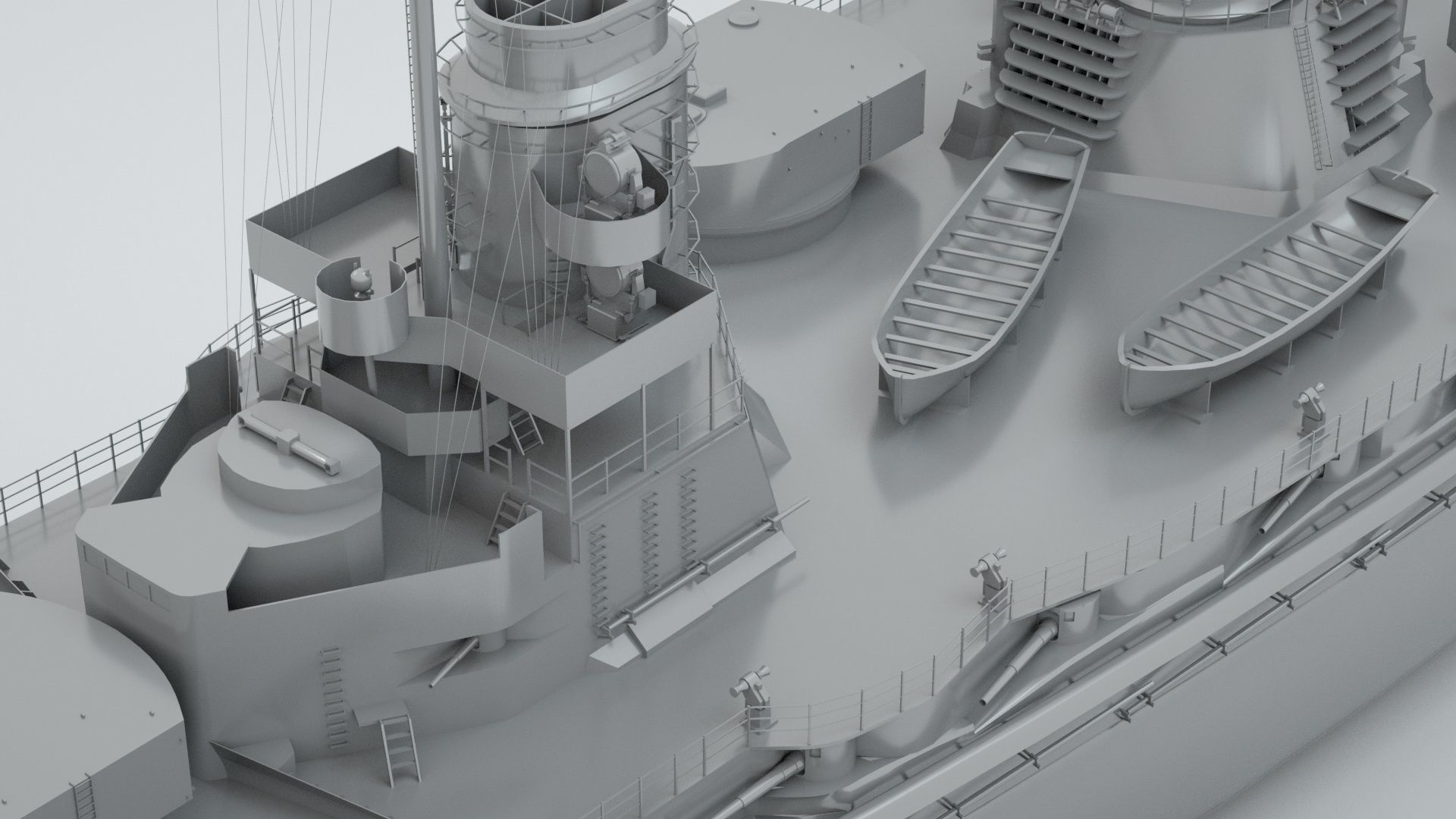 Moltke Class Battlecruiser 3D model rigged | CGTrader