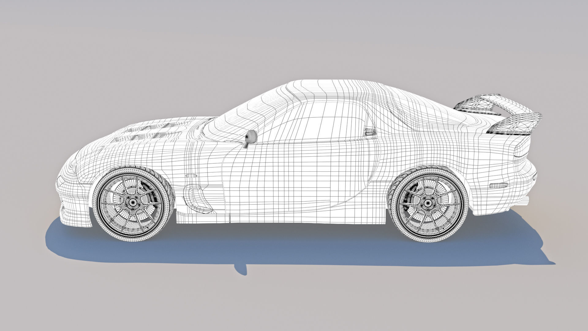 rx7 street style 3D model | CGTrader