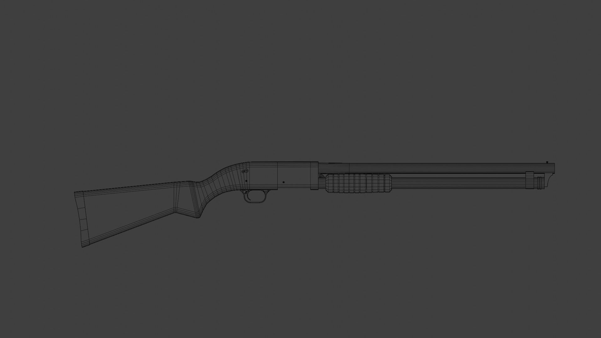 3D model New Ithaca 37 Home Defense Shotgun VR / AR / low-poly | CGTrader