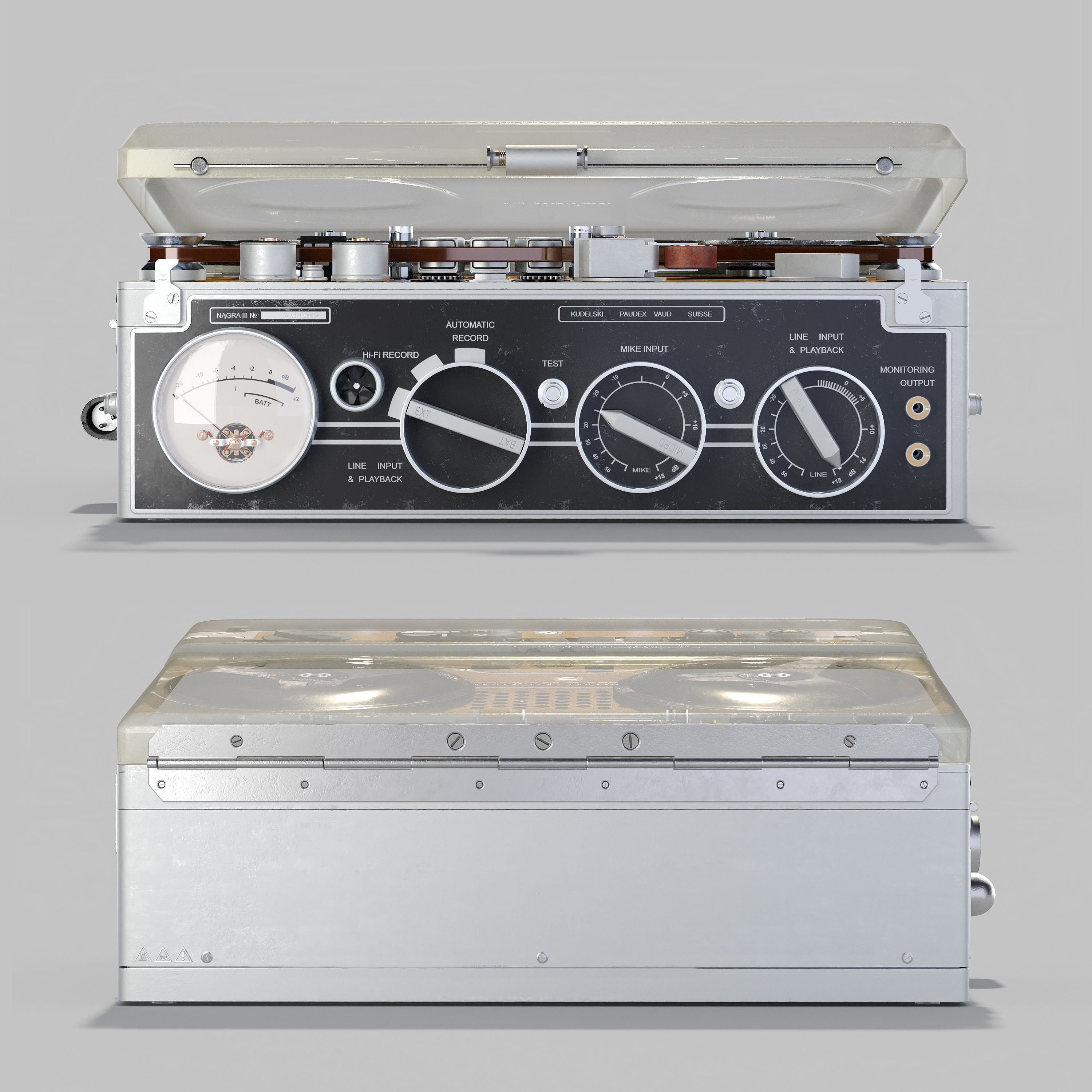 Nagra III Kudelski 1958 3D model | CGTrader