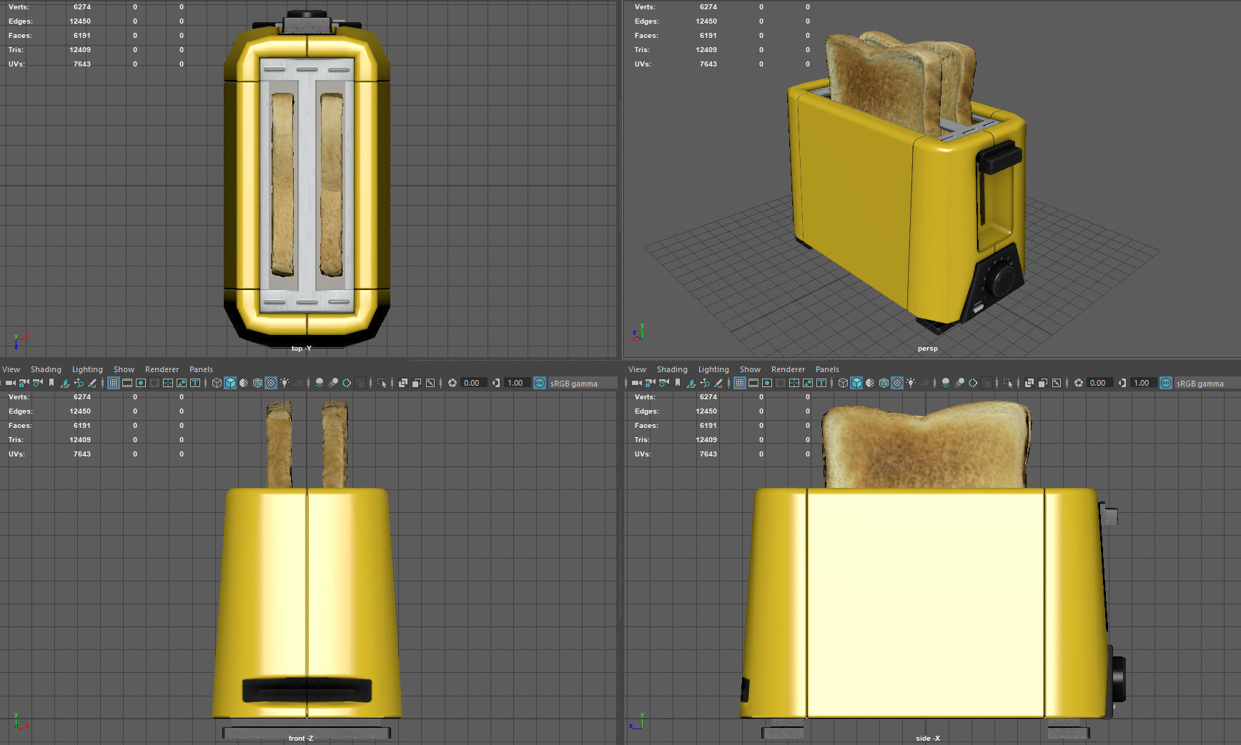3D model Toaster VR / AR / low-poly | CGTrader