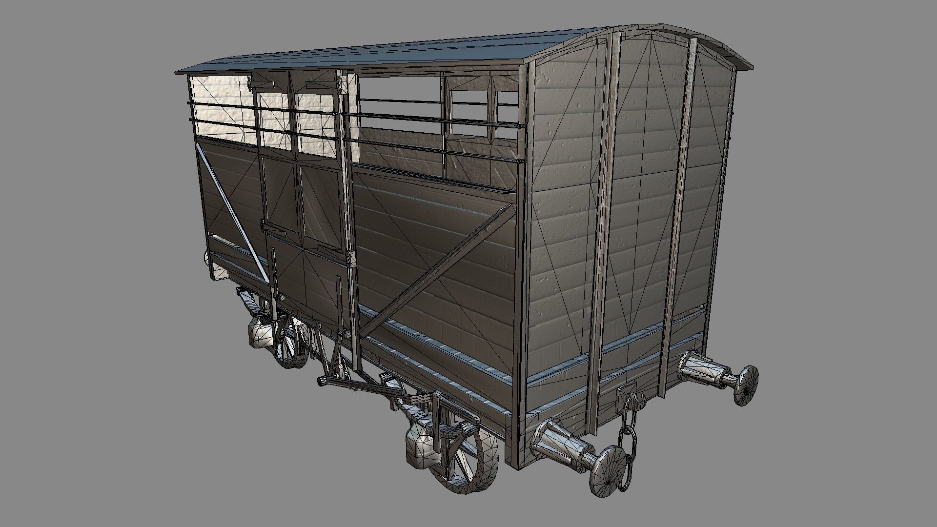 3D model Cattle Car VR / AR / low-poly | CGTrader