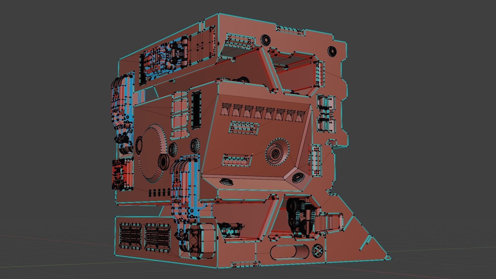 Sci-fi asset for a military KITBASHING taste 3D model | CGTrader
