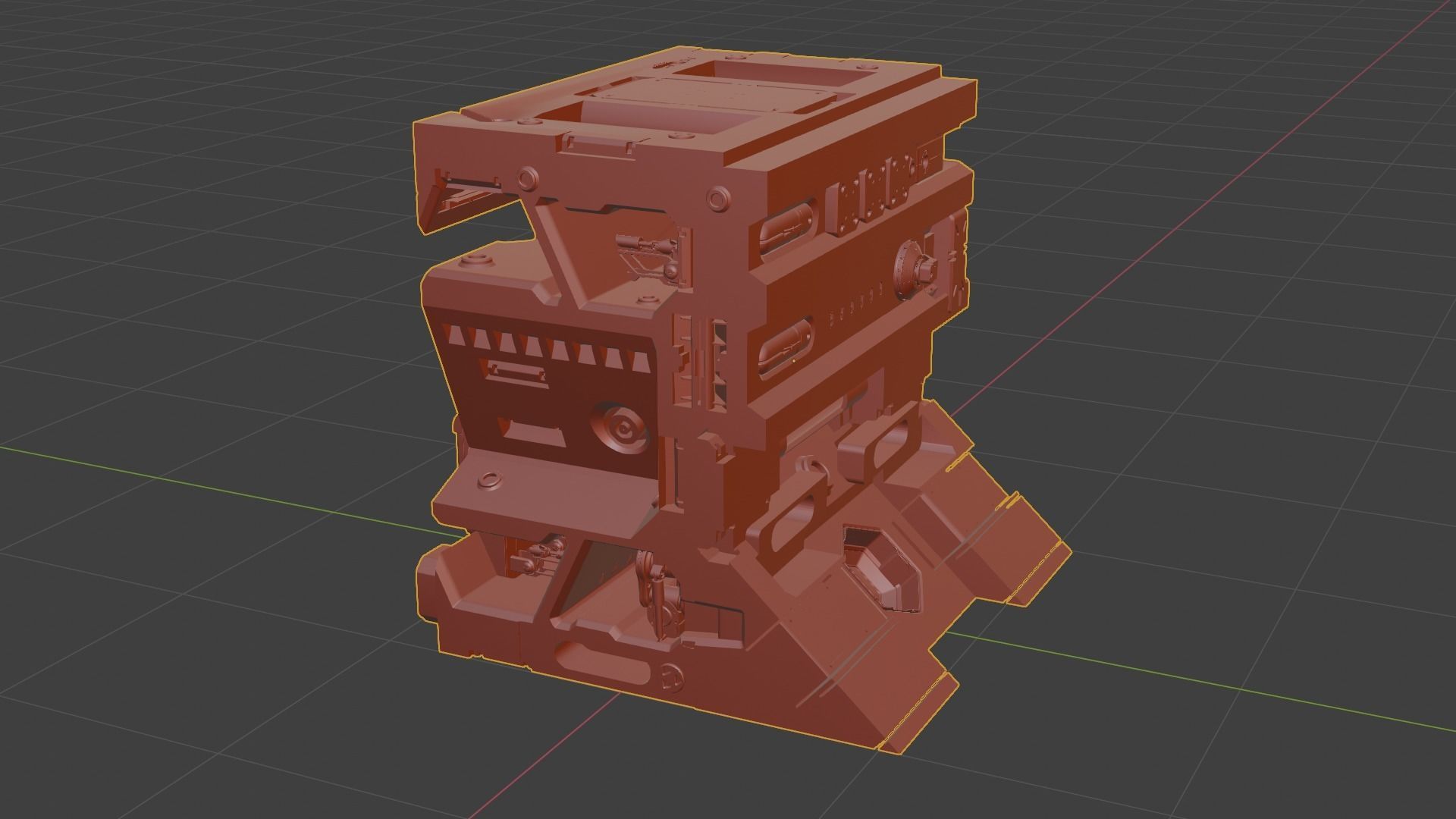 Sci-fi asset for a military KITBASHING taste 3D model | CGTrader