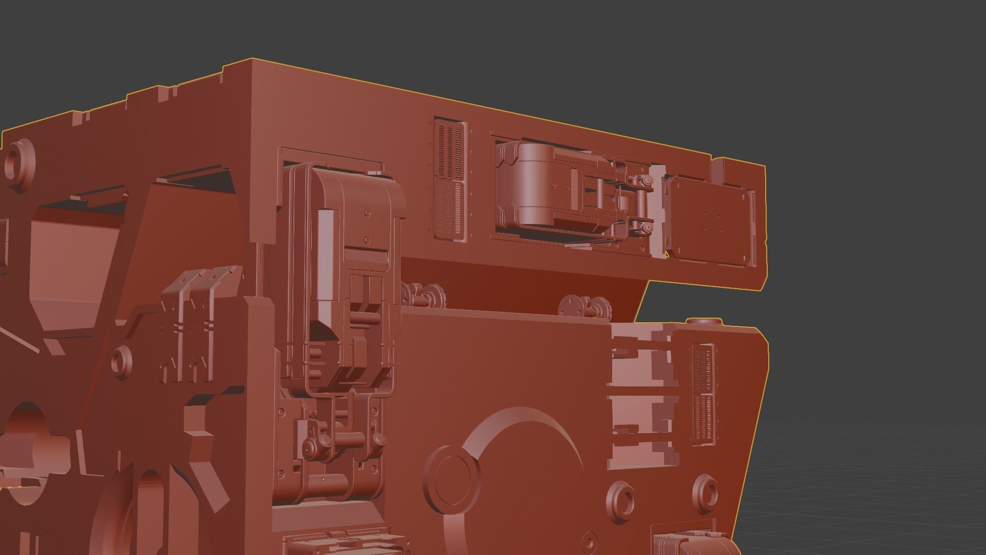 Sci-fi asset for a military KITBASHING taste 3D model | CGTrader