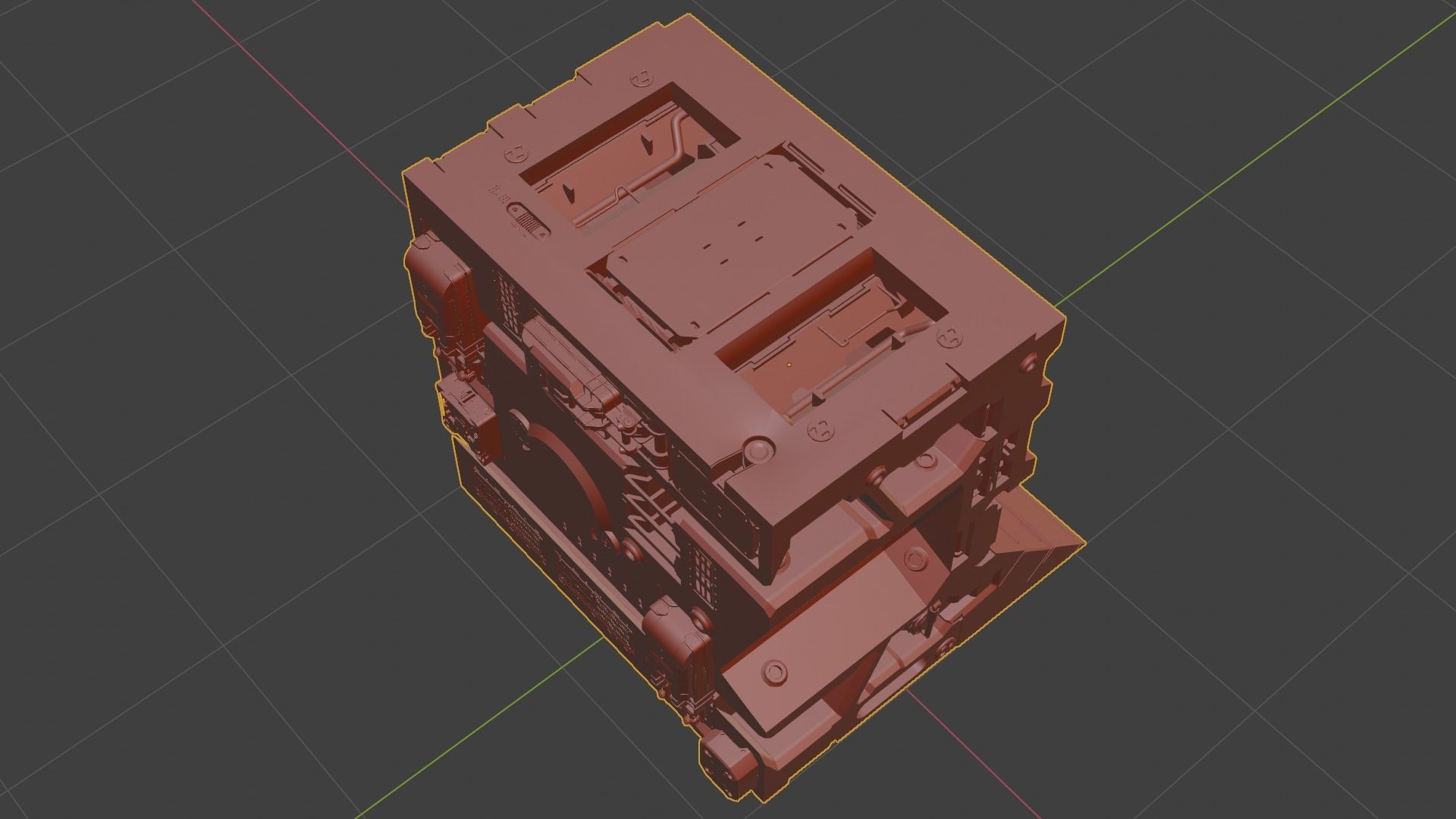 Sci-fi asset for a military KITBASHING taste 3D model | CGTrader